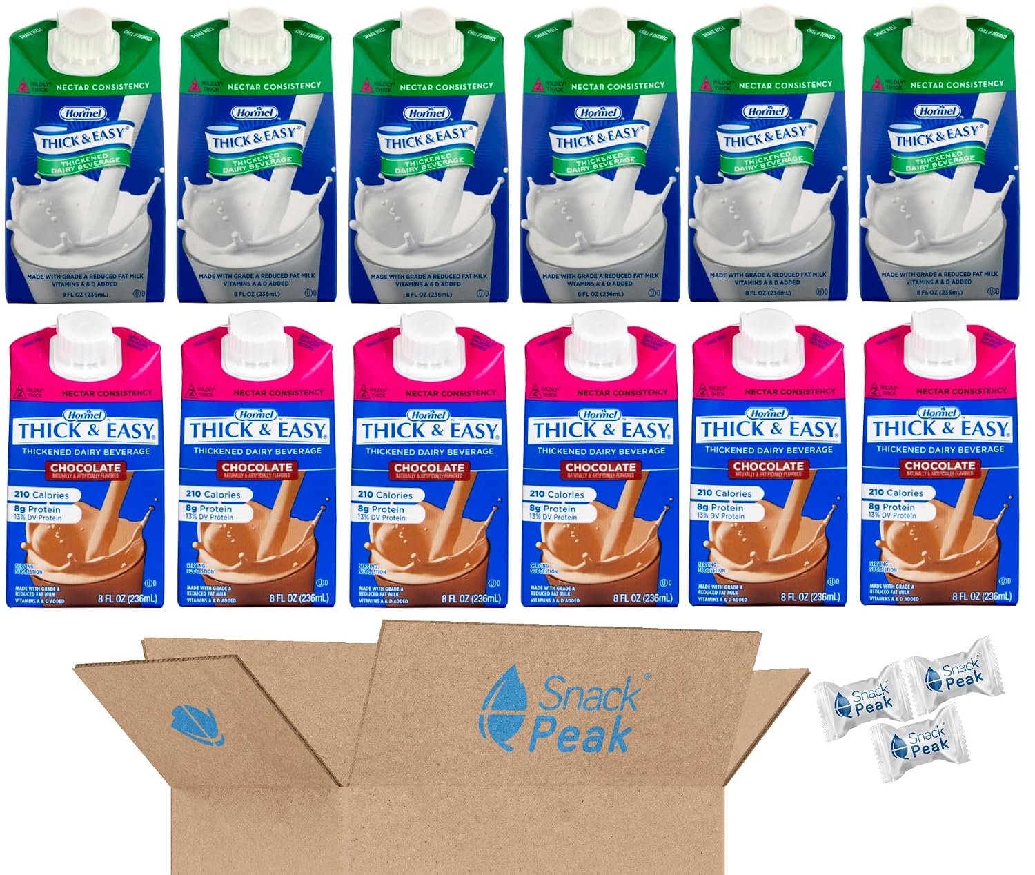 Amazon.com: Thick and Easy Thickened Milk Snack Peak Variety Gift Box ...