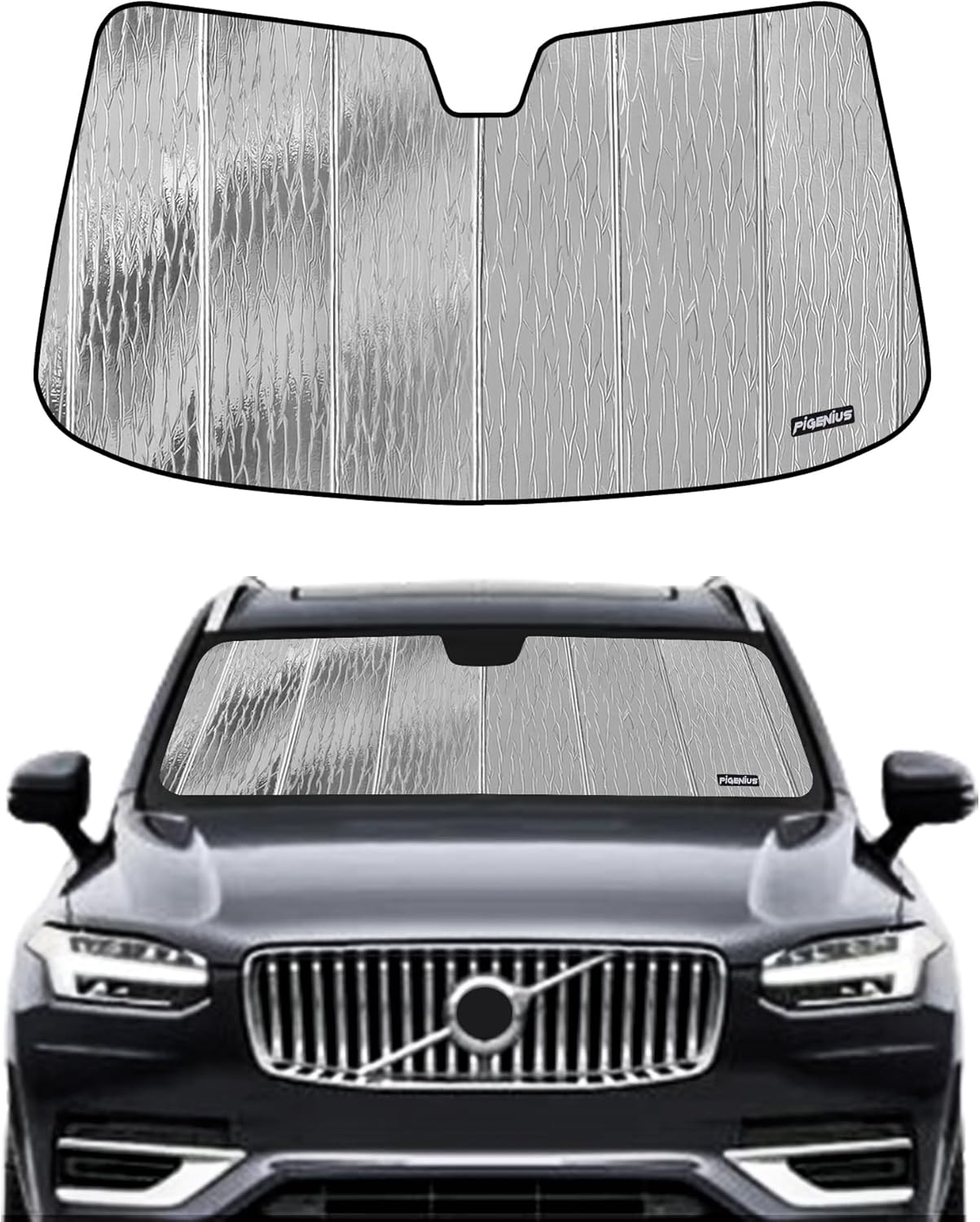 Amazon.com: Pigenius Windshield Sun Shade for Volvo XC90 2016-2025 ...