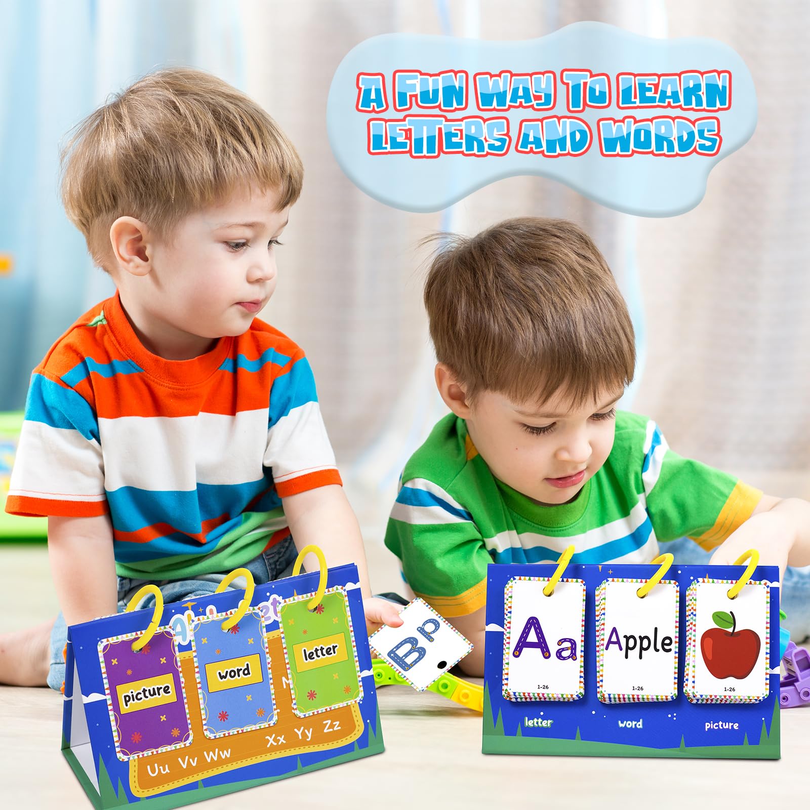 Snapklik.com : OtRainbow 2 Pack Kindergarten Education Cards,Early ...