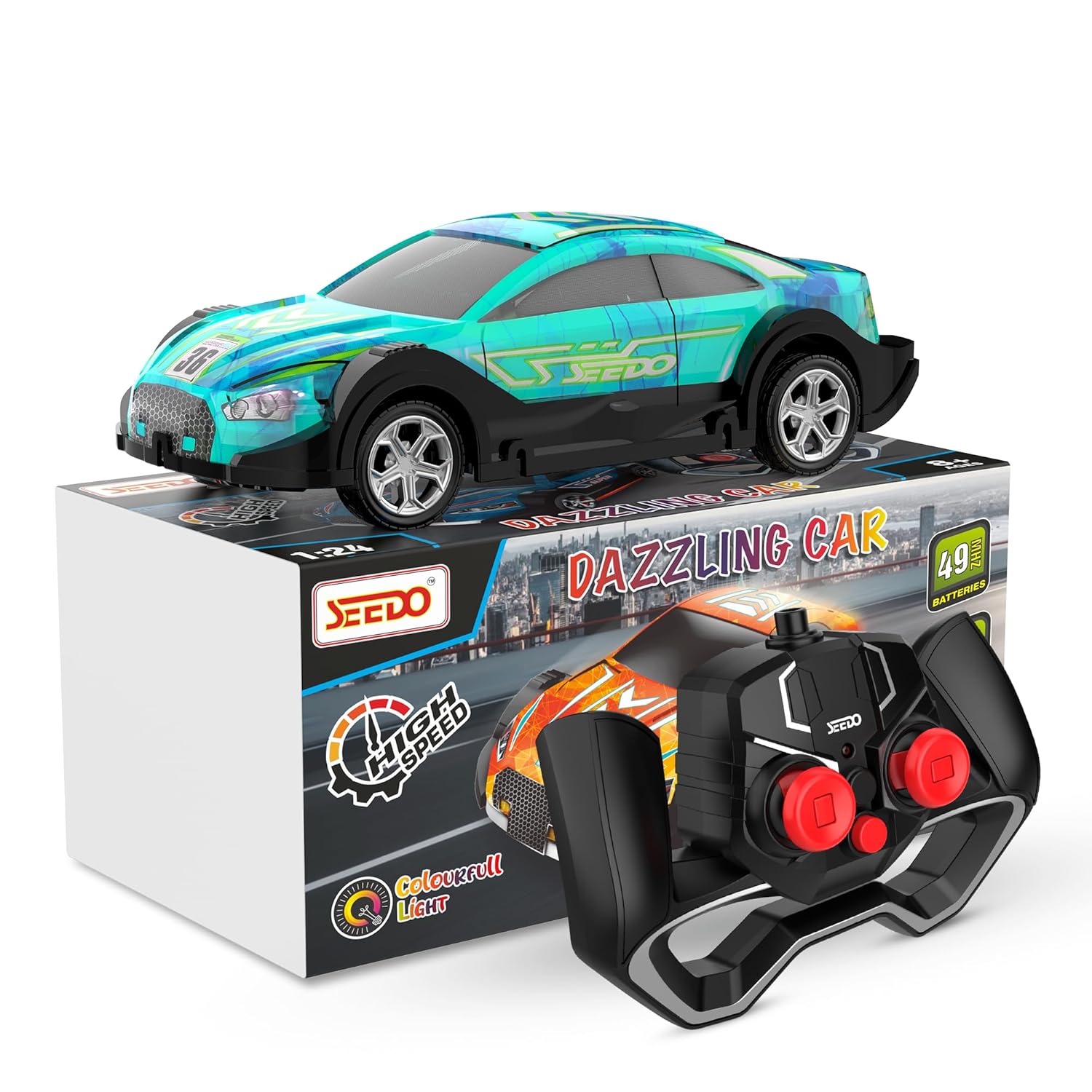 SEEDO Remote Control Rechargeable Dazzling Drift Anti Scratch High ...