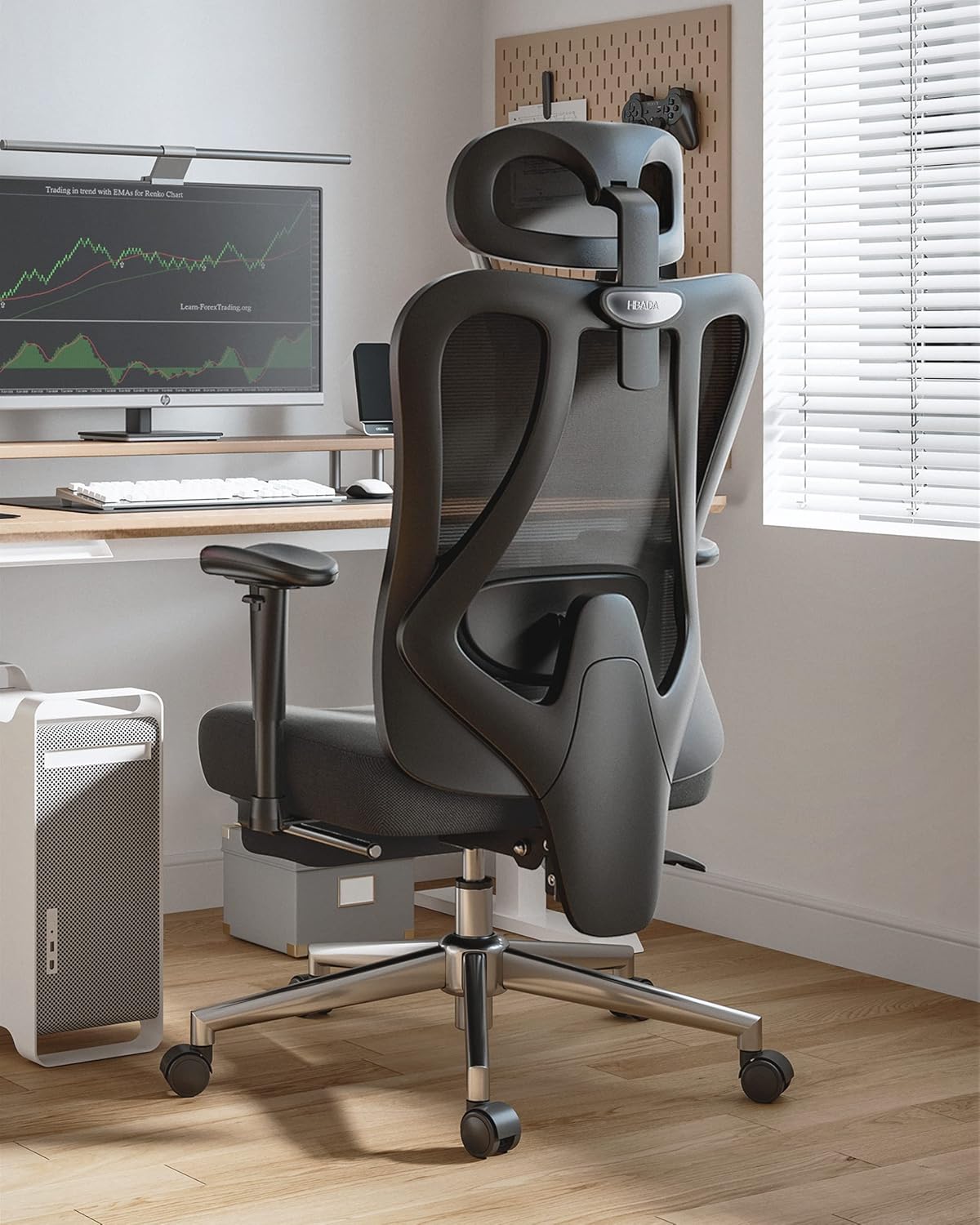 Hbada E1 Ergonomic Office Chair Adjustable Backrest Height, Rotatable ...