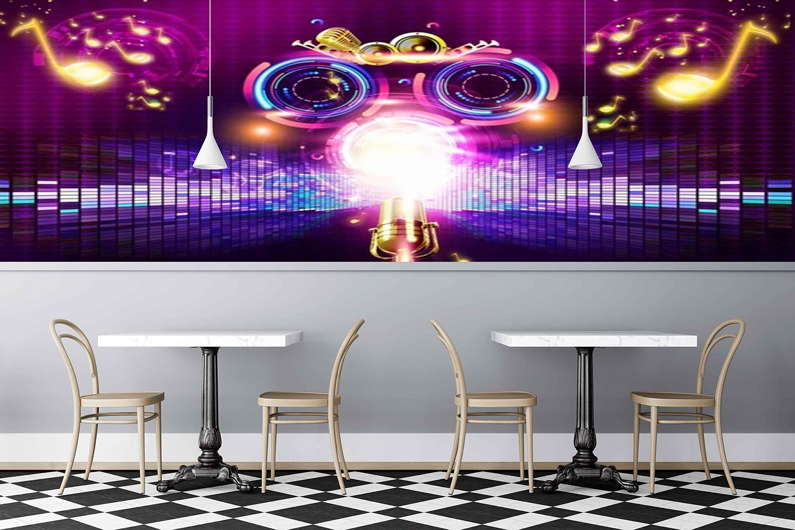 Dj Lights Wallpaper Wall Led Background Dj Hi Res Stock Photography