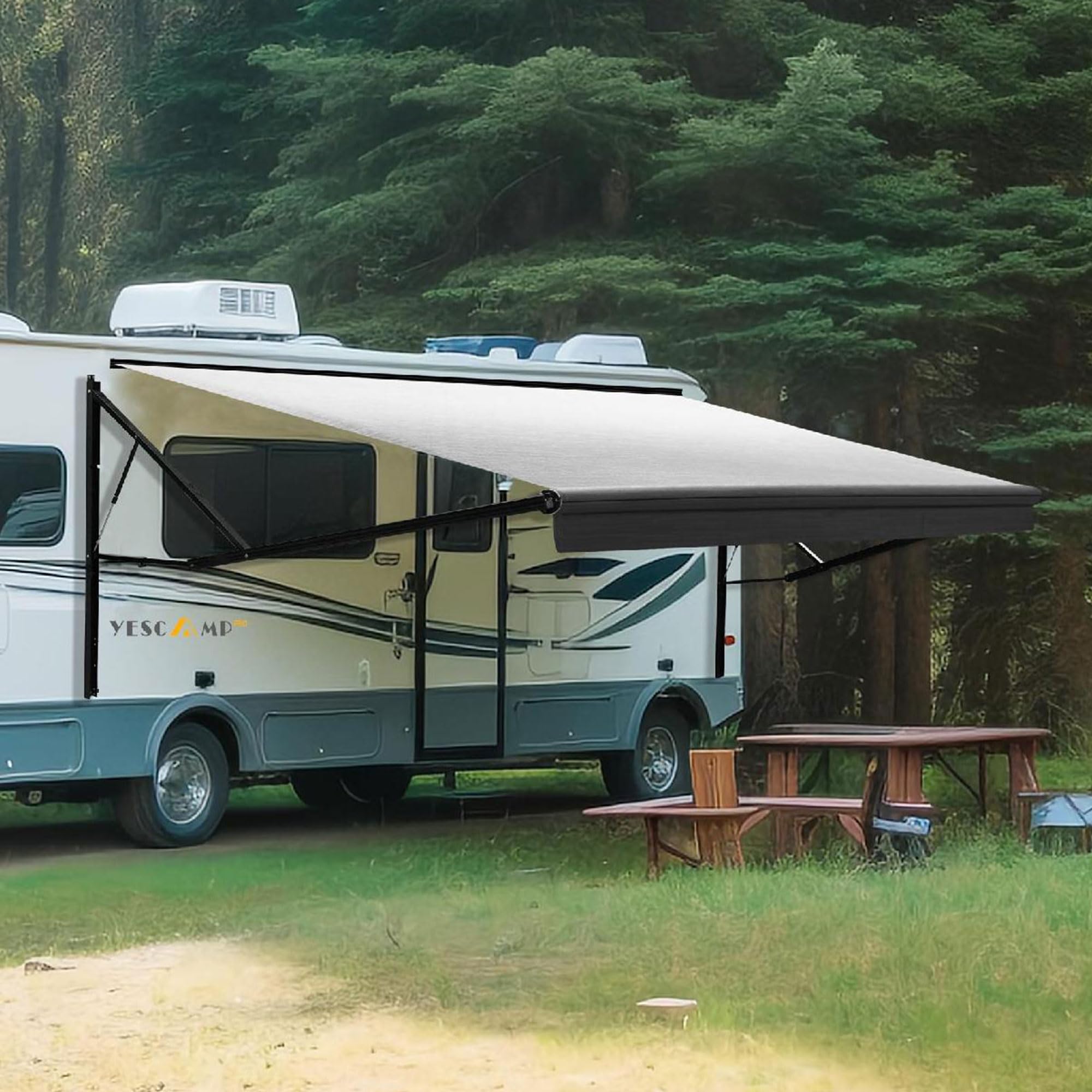 Amazon.com: YESCAMP Motorized RV Awning Complete Kit Retractable ...