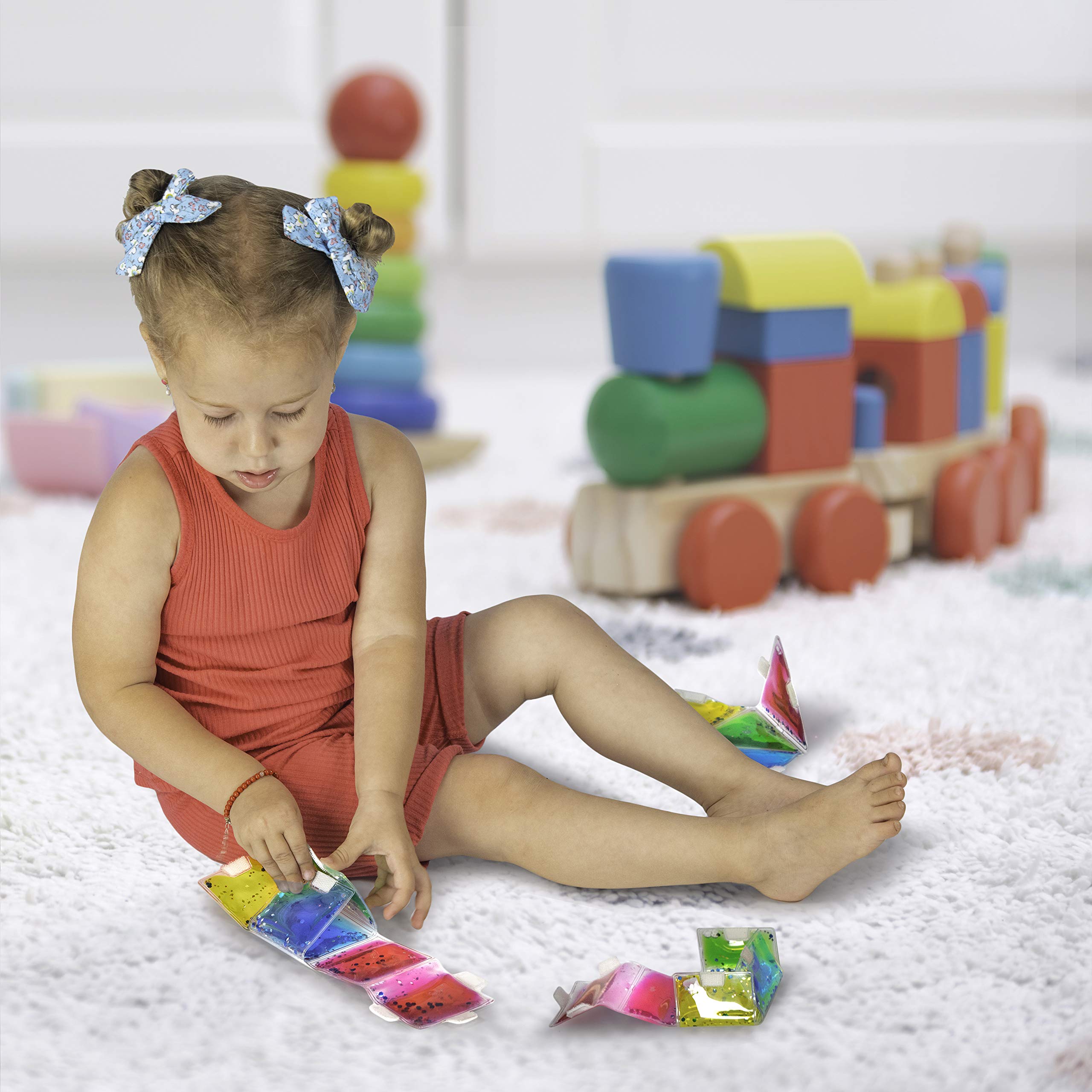 Buy Playlearn Folding 3D Shapes - Gel Filled Squishy Sensory Fidget Toy ...