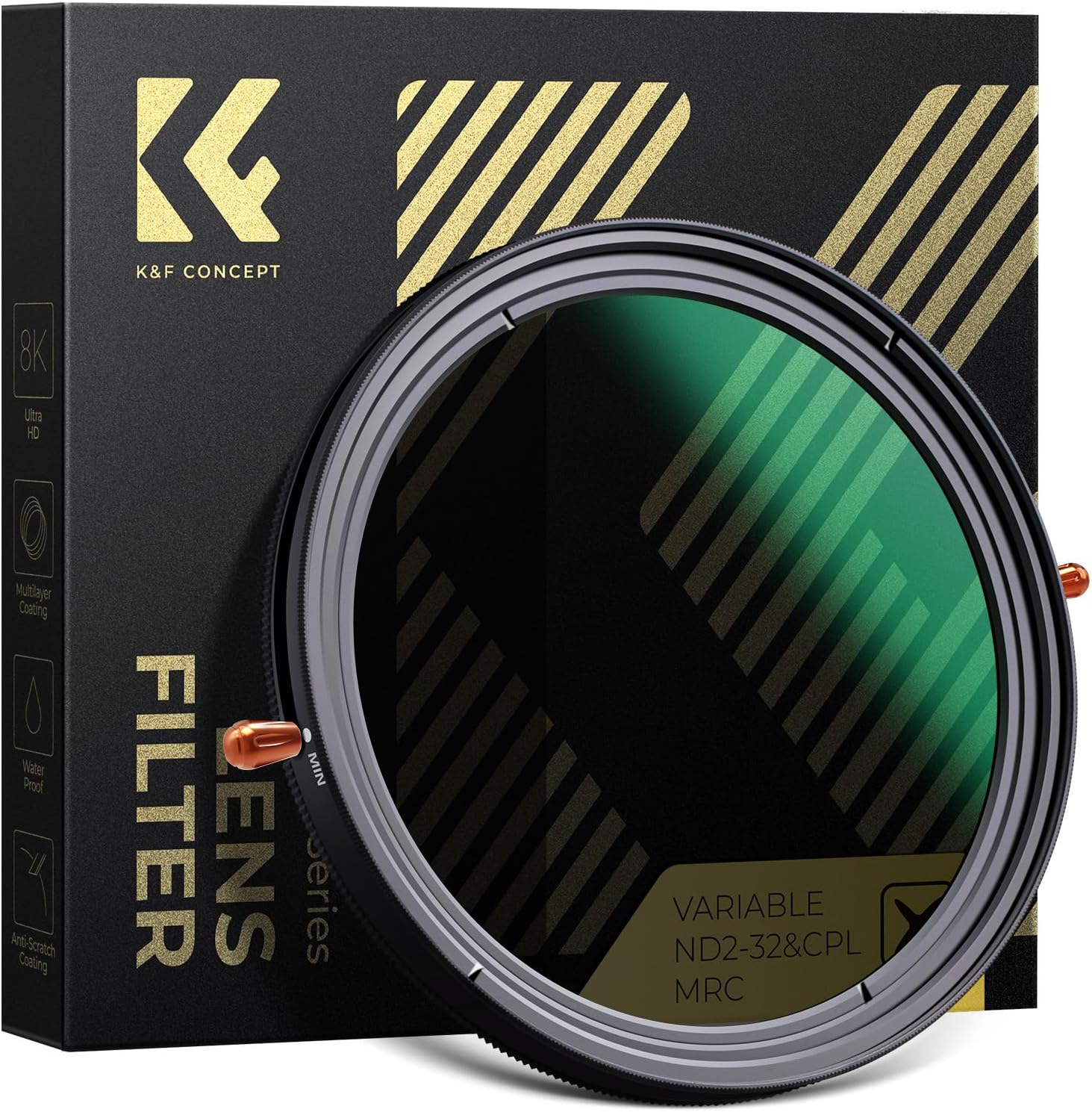 Buy K&F Concept 67 mm ND2 to ND400 Variable Neutral Density Filter Slim ND Fader ND2-400 Optical ...