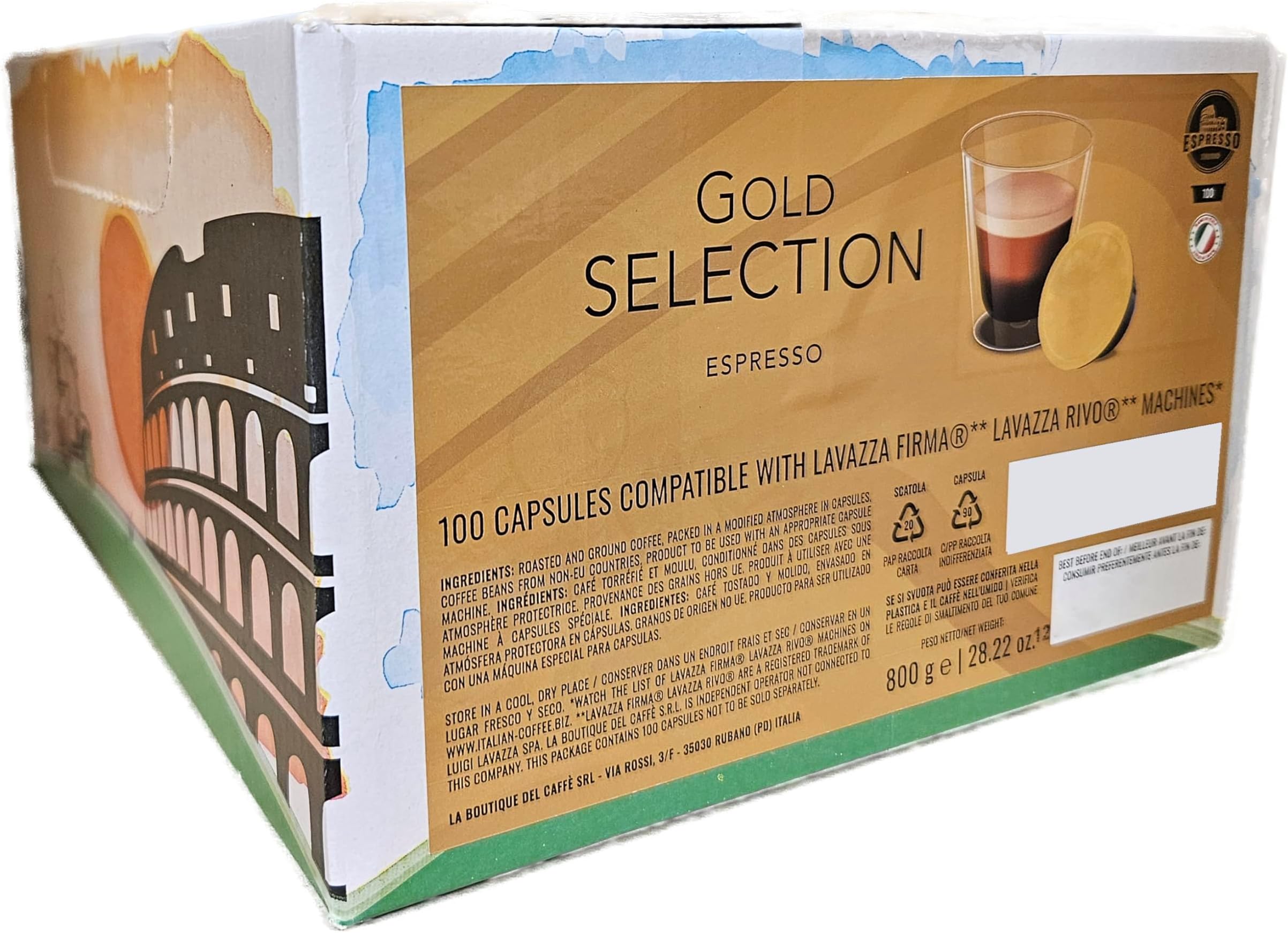 Amazon.com: Espresso Italiano coffee capsules compatible with RIVO ...