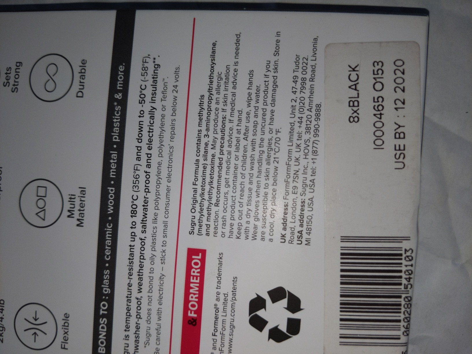 Sugru Moldable Glue - Original Formula - All-Purpose Adhesive, Advanced ...