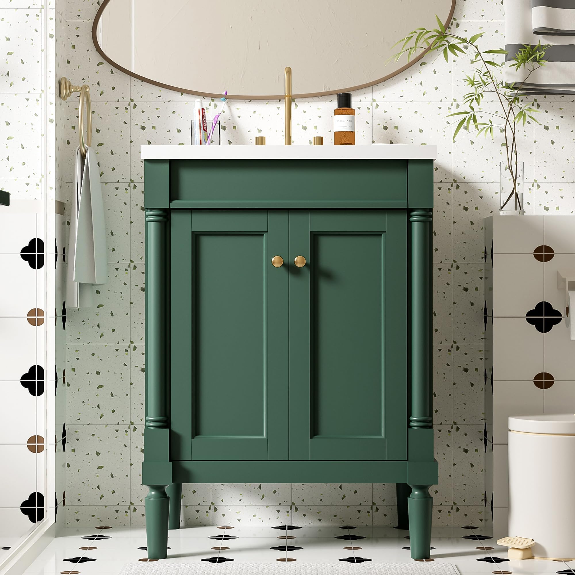 Amazon.com: Altair Design Solana 36" Wood Vanity Without Mirror in ...