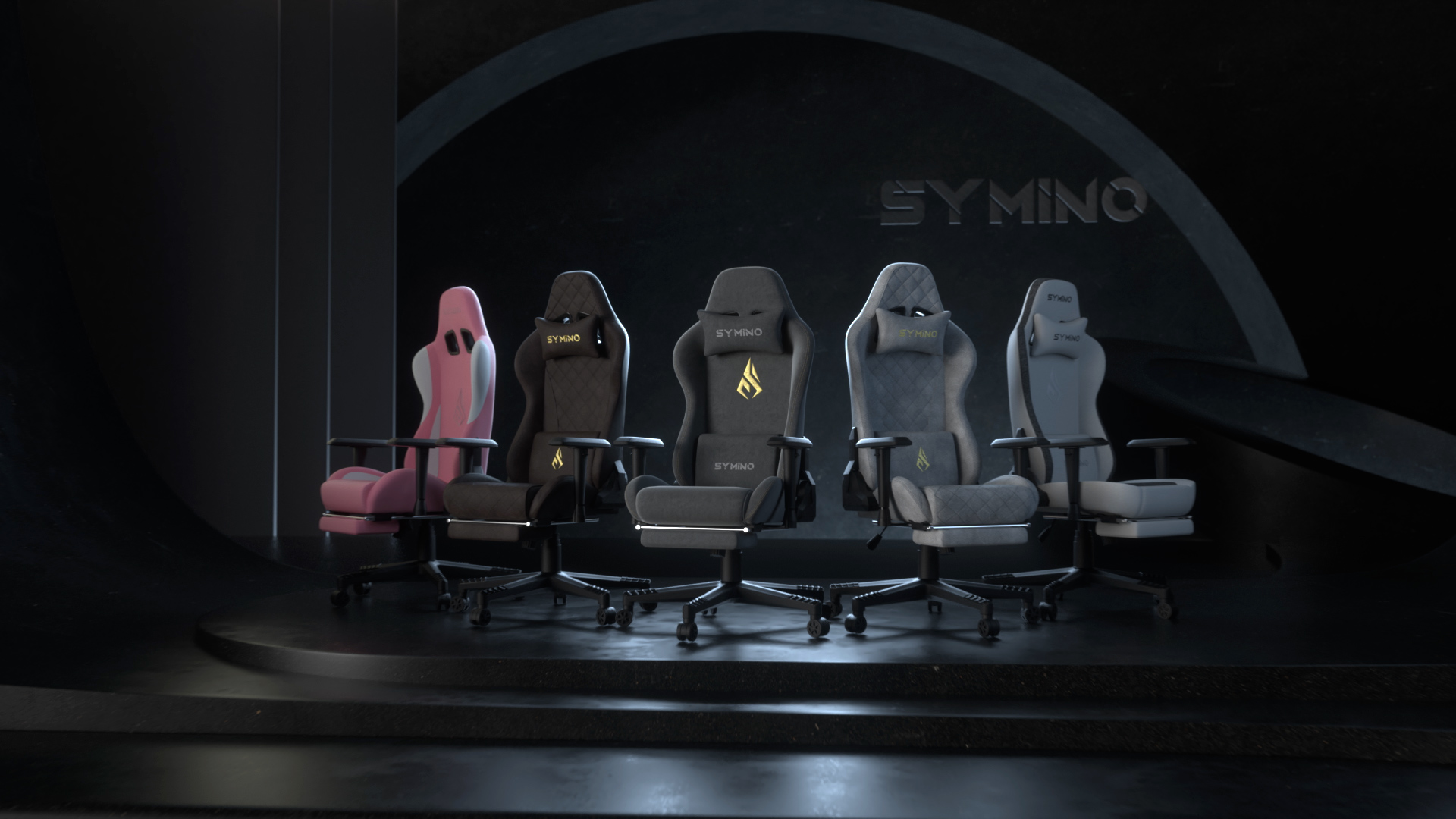 Watch symino Gaming Chair Breathable Alcantara Office Chair on Amazon Live