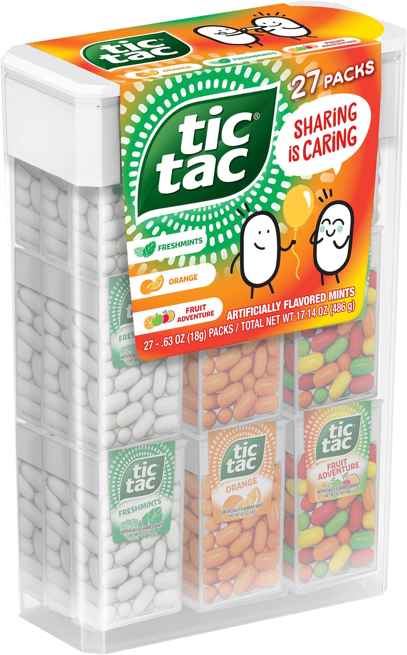 Amazon.com: TIC TAC Box with 60 Mini Boxes (Mint, Orange, Spearmint ...