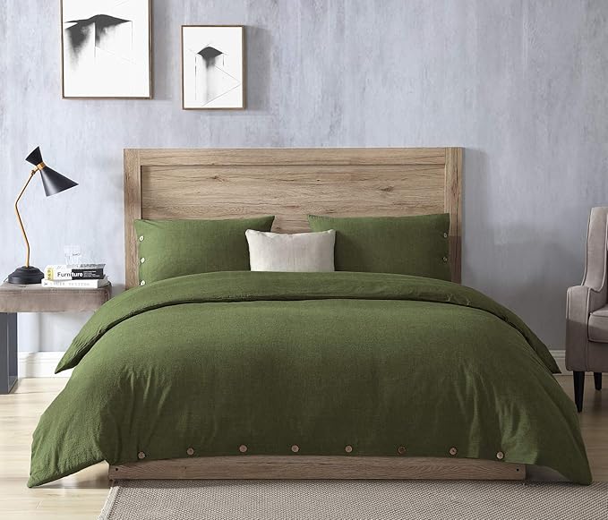 Amazon EXQ Home Olive Green Duvet Cover Set Full Queen Size 3 Pcs Super Soft Bedding amazon-exq-home-olive-green-duvet-cover-set-full-queen-size-3-pcs-super-soft-bedding