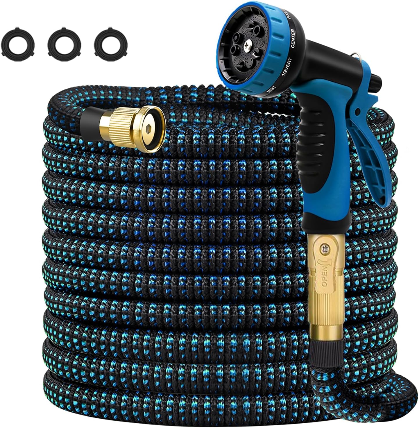 Amazon.com: Juvoery Garden Hose 50ft, Flexible Telescopic Hose with 10 ...