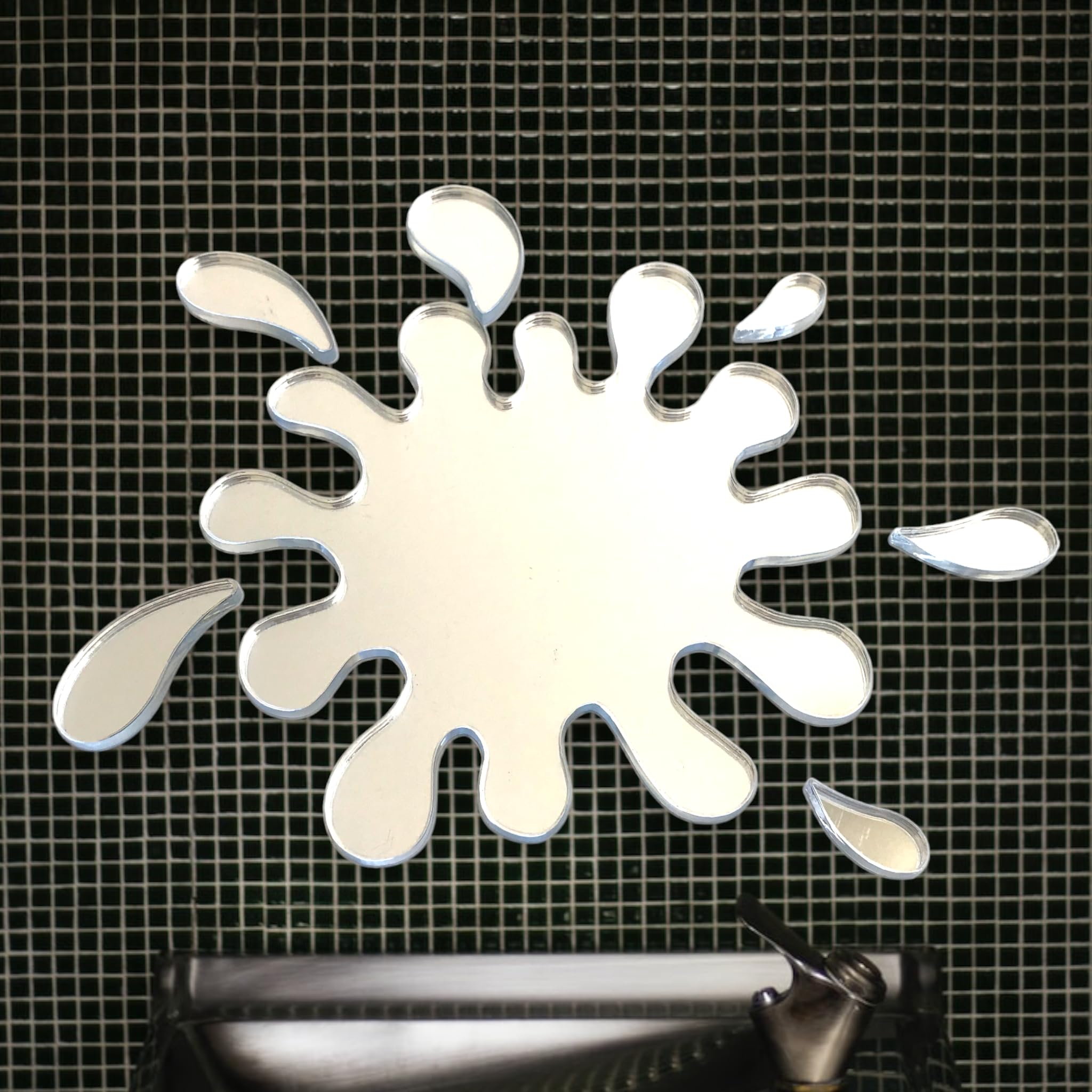 Amazon.com: Super Cool Creations Splash Puddle with 6 Splashes Mirror ...