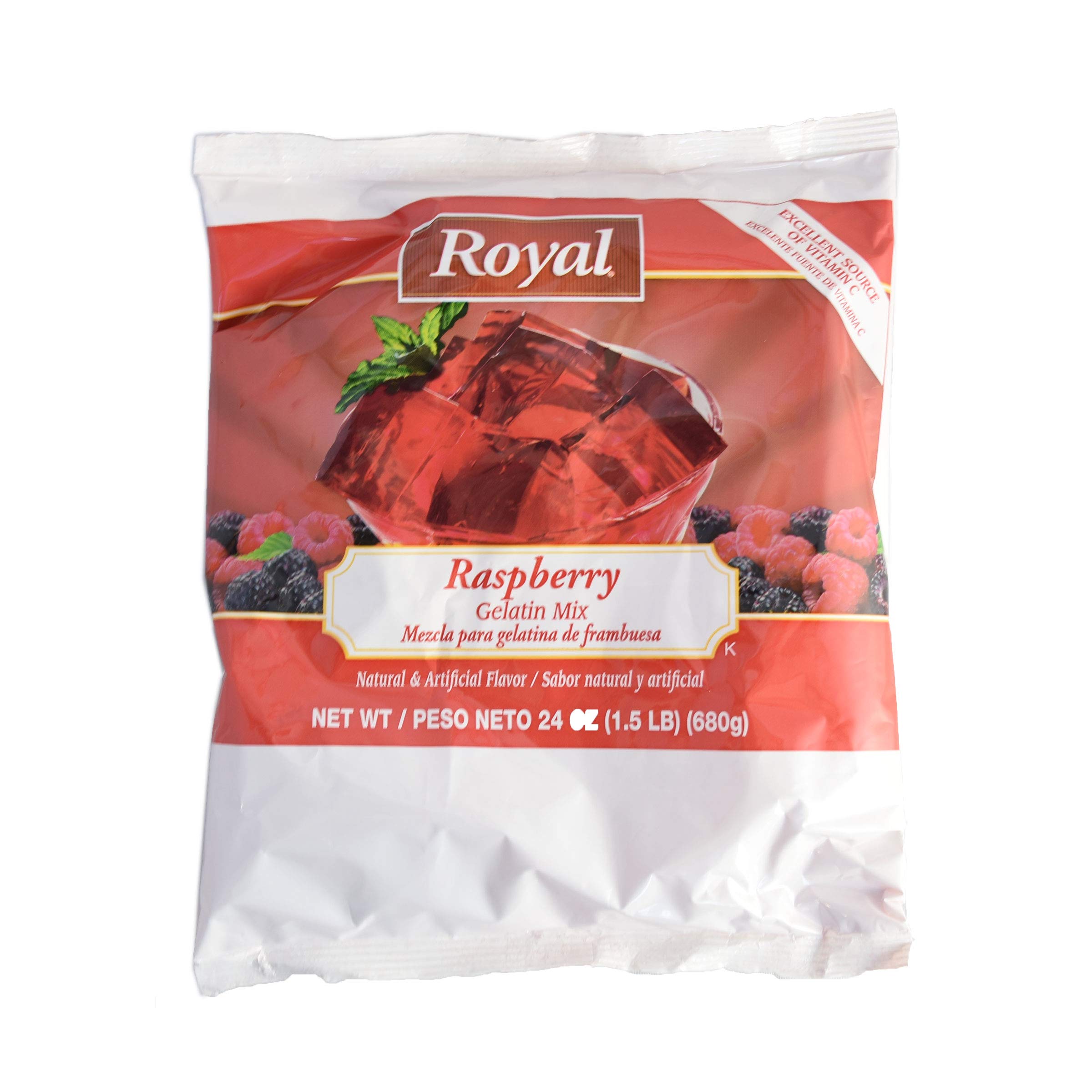 Amazon.com : Royal Raspberry Gelatin, 24 Ounce - 12 per case. : Cooking ...