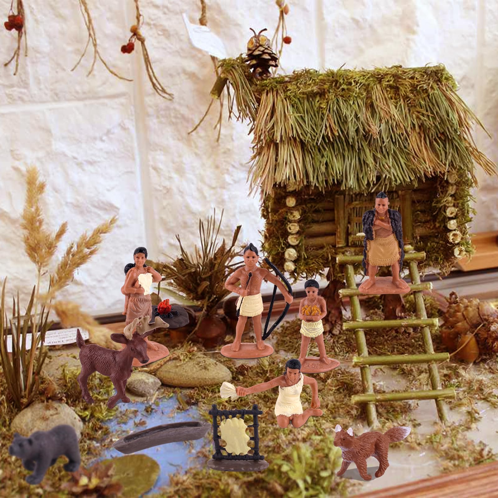 Snapklik.com : LEBERY Native American Figurines Set Miniture Indian ...