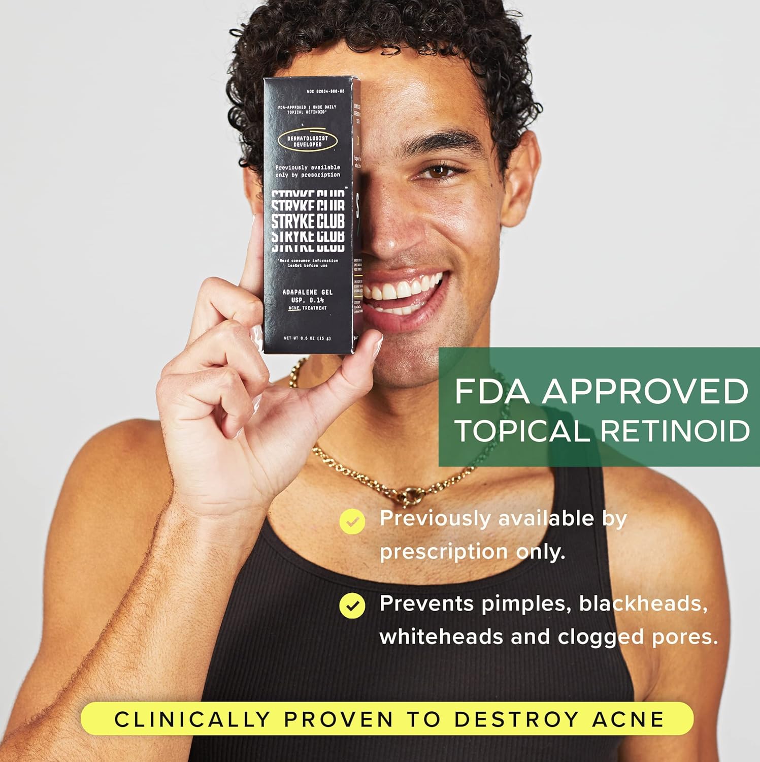 Knockout Adapalene Gel 0.1%, Daily Acne Spot Treatment & Topical ...