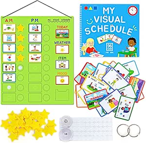 Amazon.com: Calendario visual para niños, tabla de programación de ...