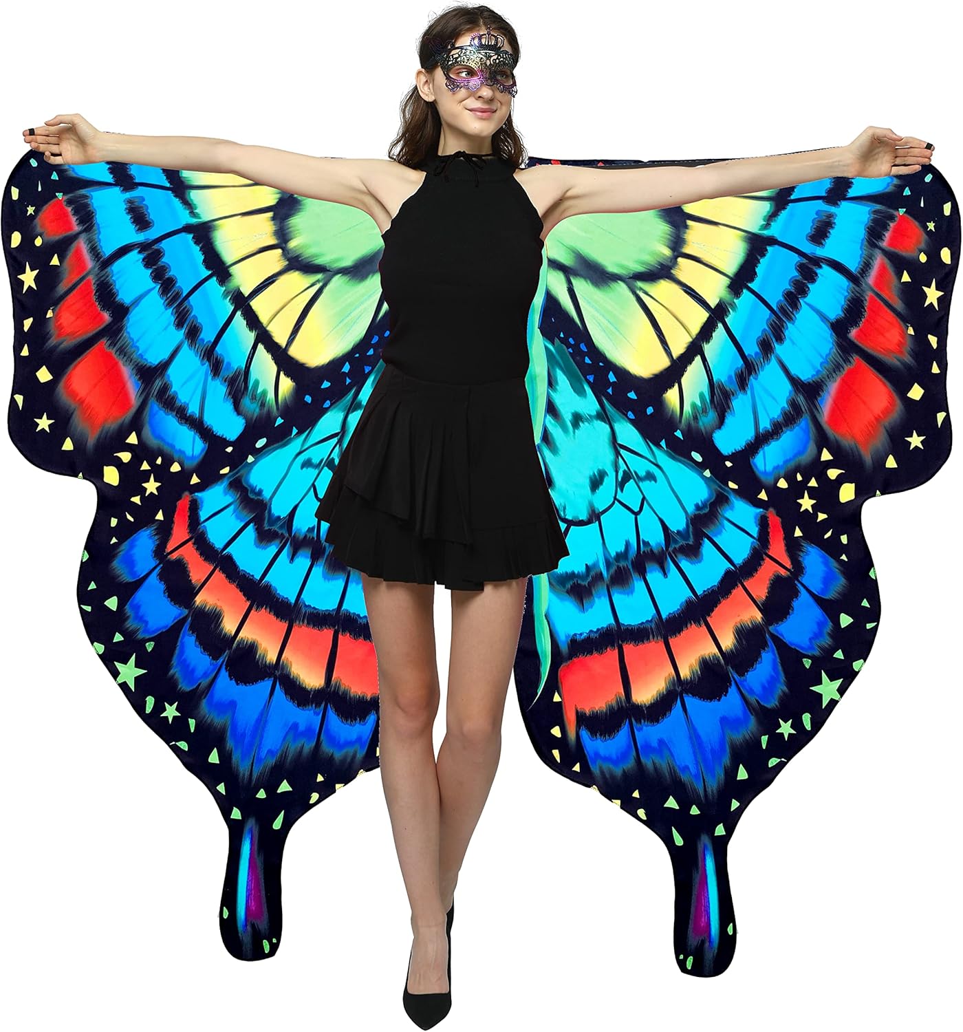 Amazon.com: Shireake Baby Butterfly Wings Costume, Double-Sided ...