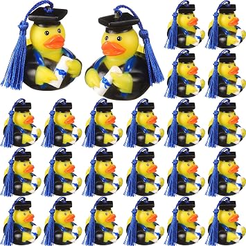 Amazon.com: Lewtemi 24 Pcs Blue Graduation Diploma Rubber Ducks 2026 ...