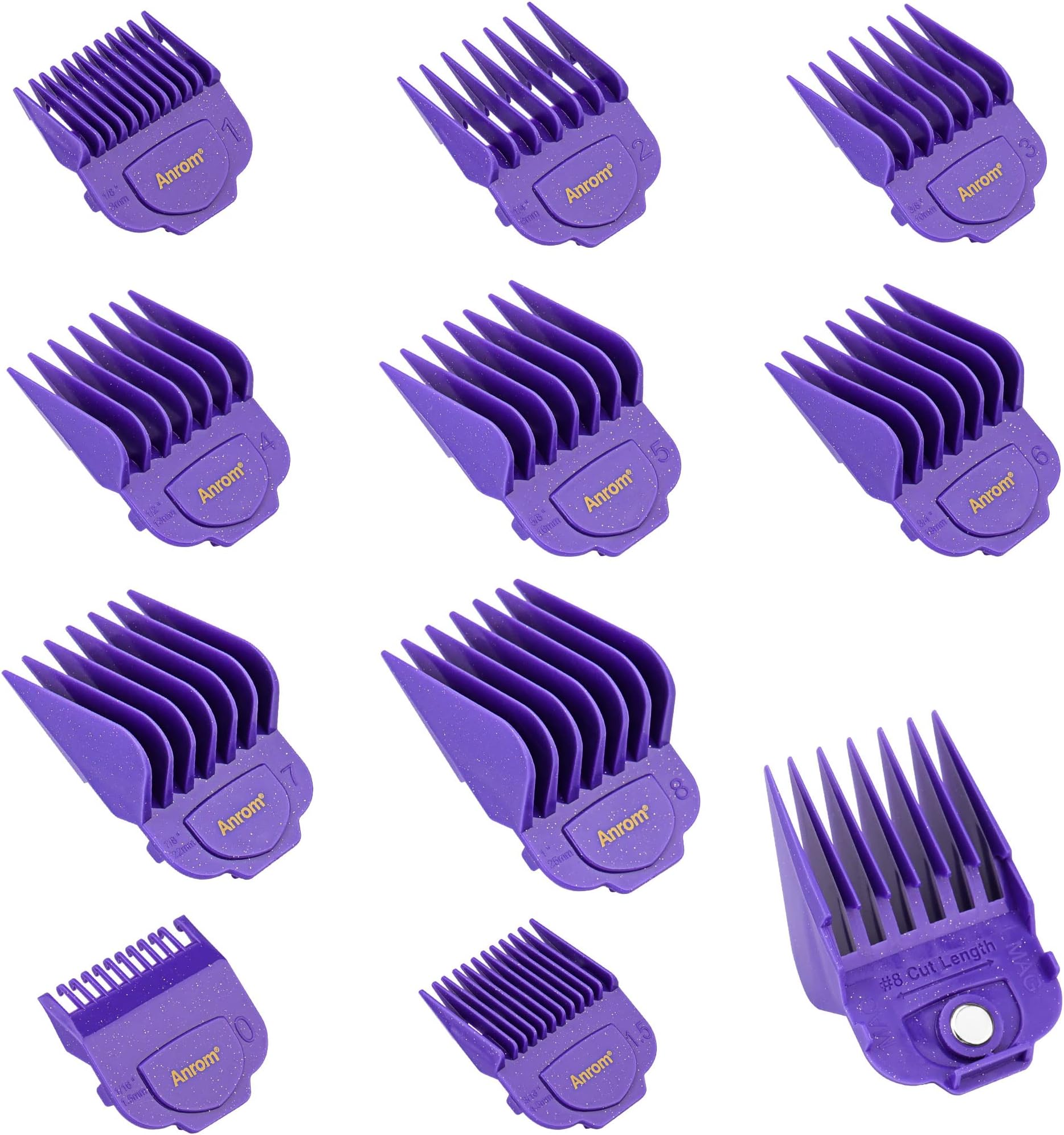 Amazon.com: Anrom Magnetic Clipper Guards Guide Comb 10PCS Set ...