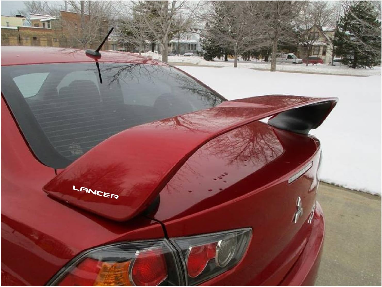 LANCER SPOILER Decals (6 INCH) (white) : Amazon.ca: Automotive