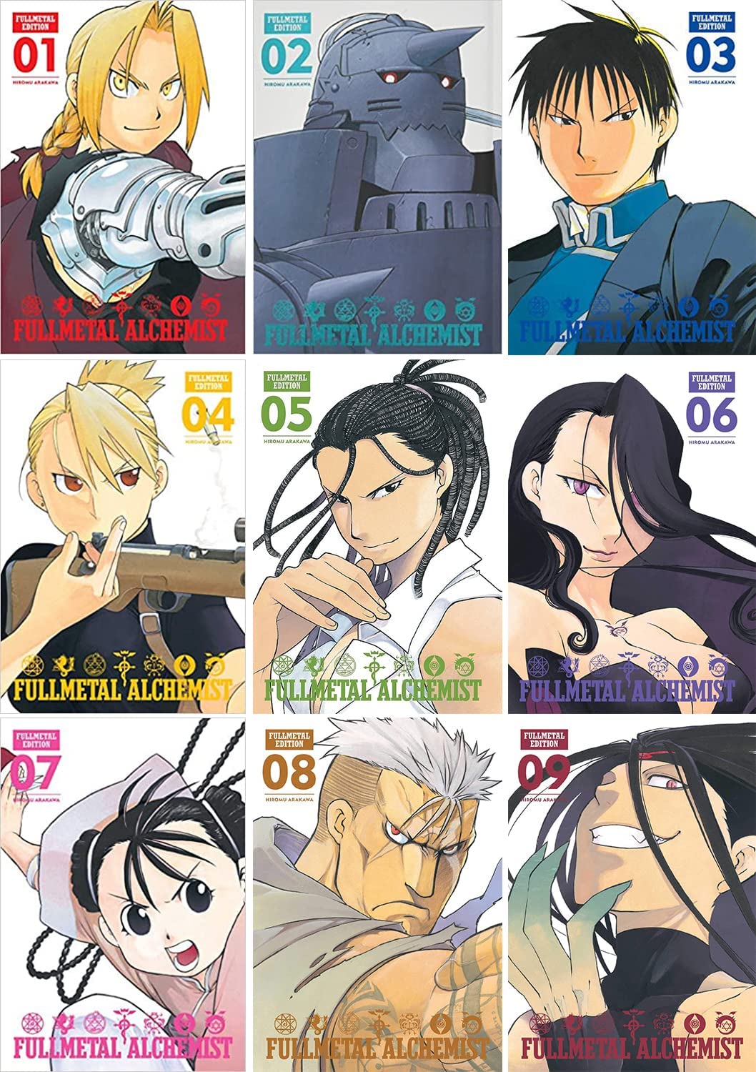 Fullmetal Alchemist: Fullmetal Edition Manga 9-book Set Vol. 1-9 by ...