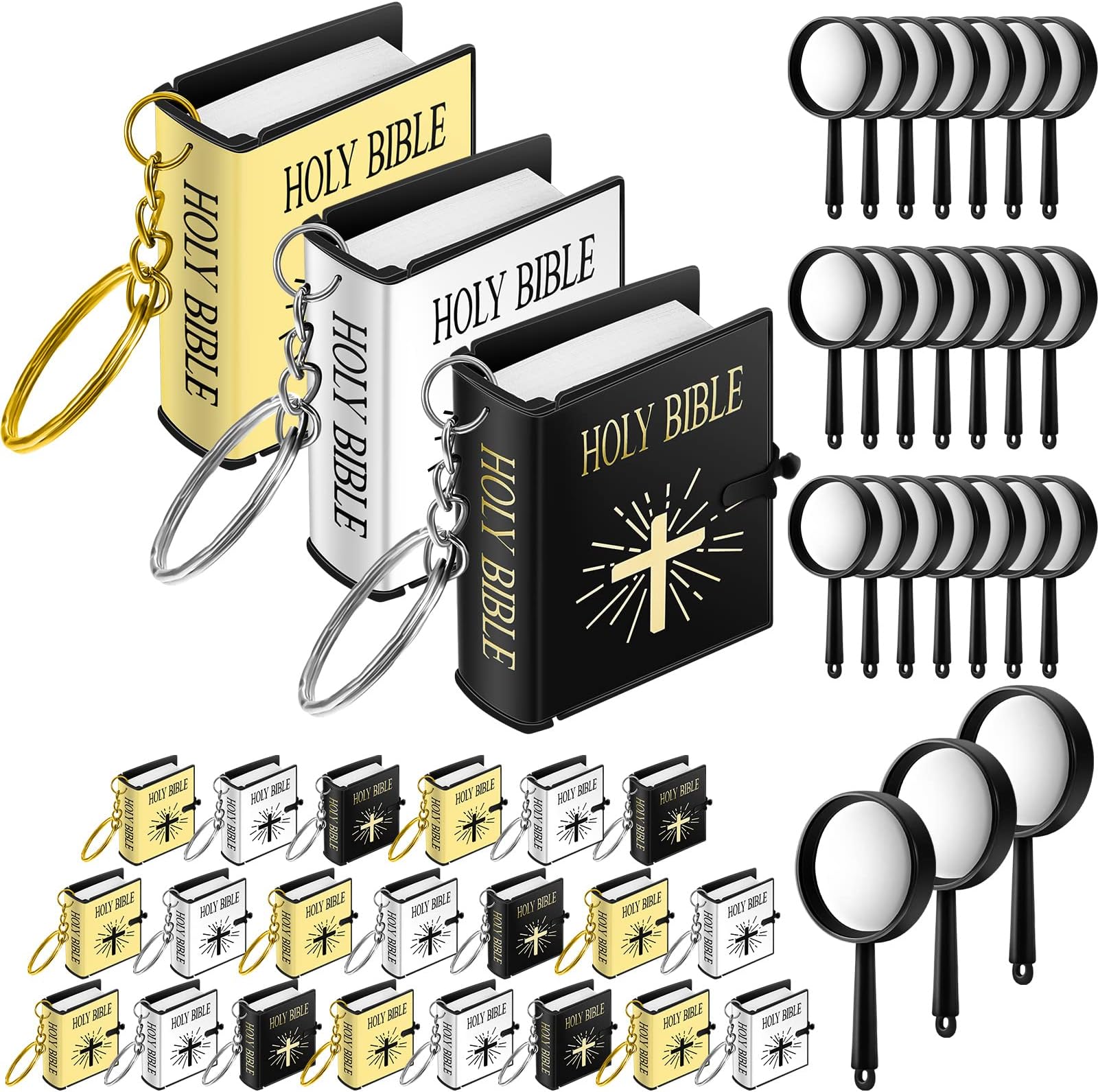 Amazon.com: Taiyin 24 Packs Mini Book Keychain and 2 Inch Mini ...