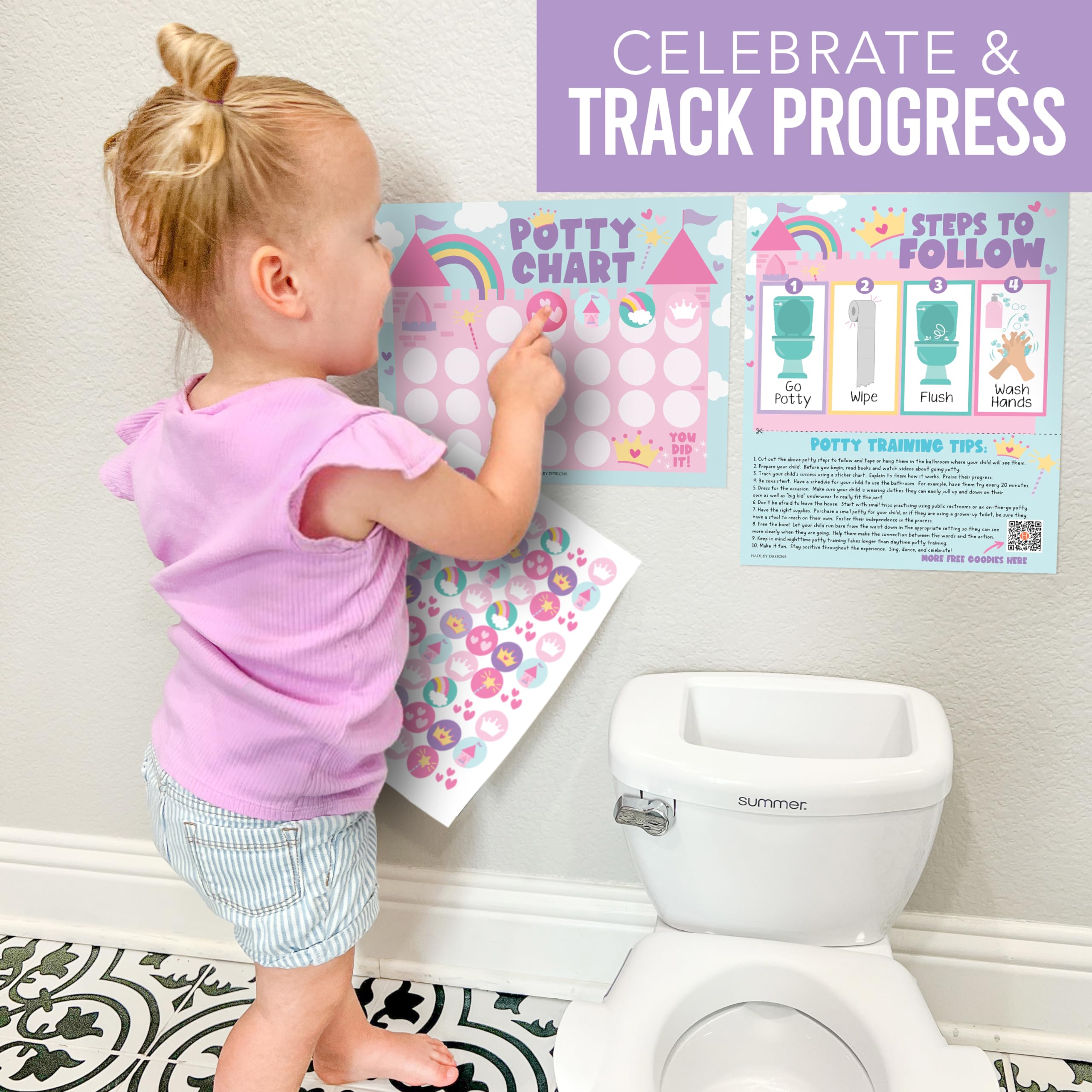 Snapklik.com : Princess Potty Training Chart For Toddler Girl - Potty ...