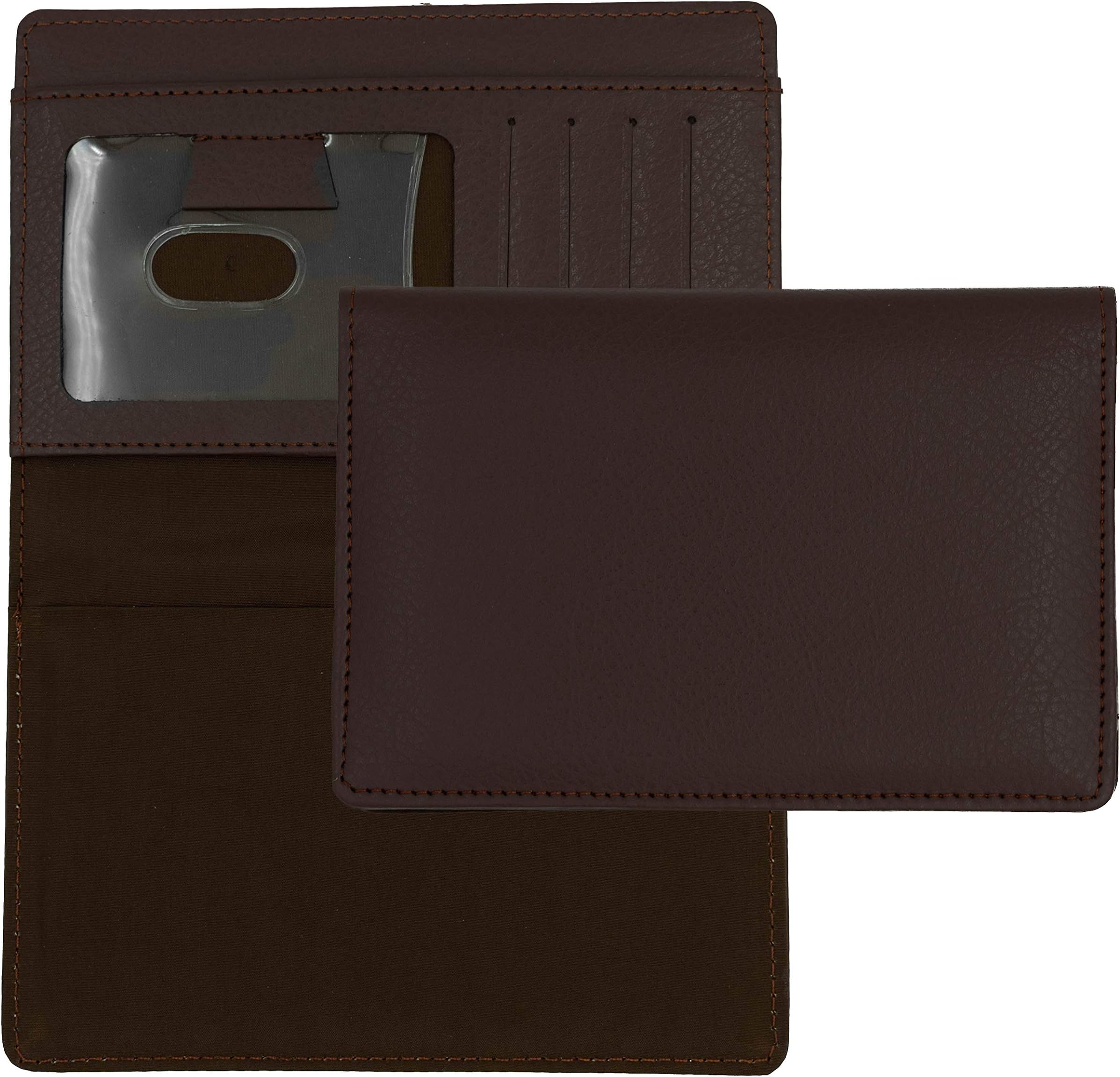 Amazon.com: 123 Cheap Checks Rustic Hickory Leather Top Stub Checkbook ...