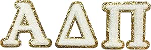 Amazon.com: Sorority Shop Alpha Delta Pi Chenille Letter Stickers ...