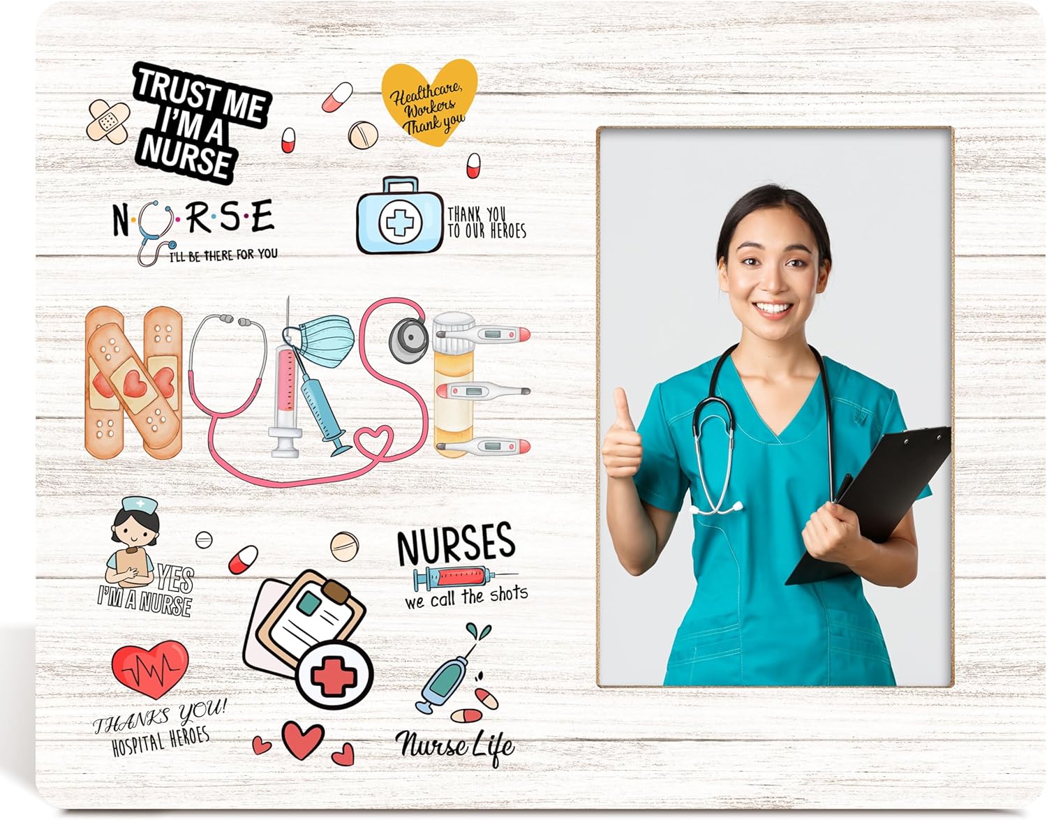 Amazon.com - Nurses Picture Frame, Nurses Day Appreciation Gifts, Hospital Gifts For Nurses ...
