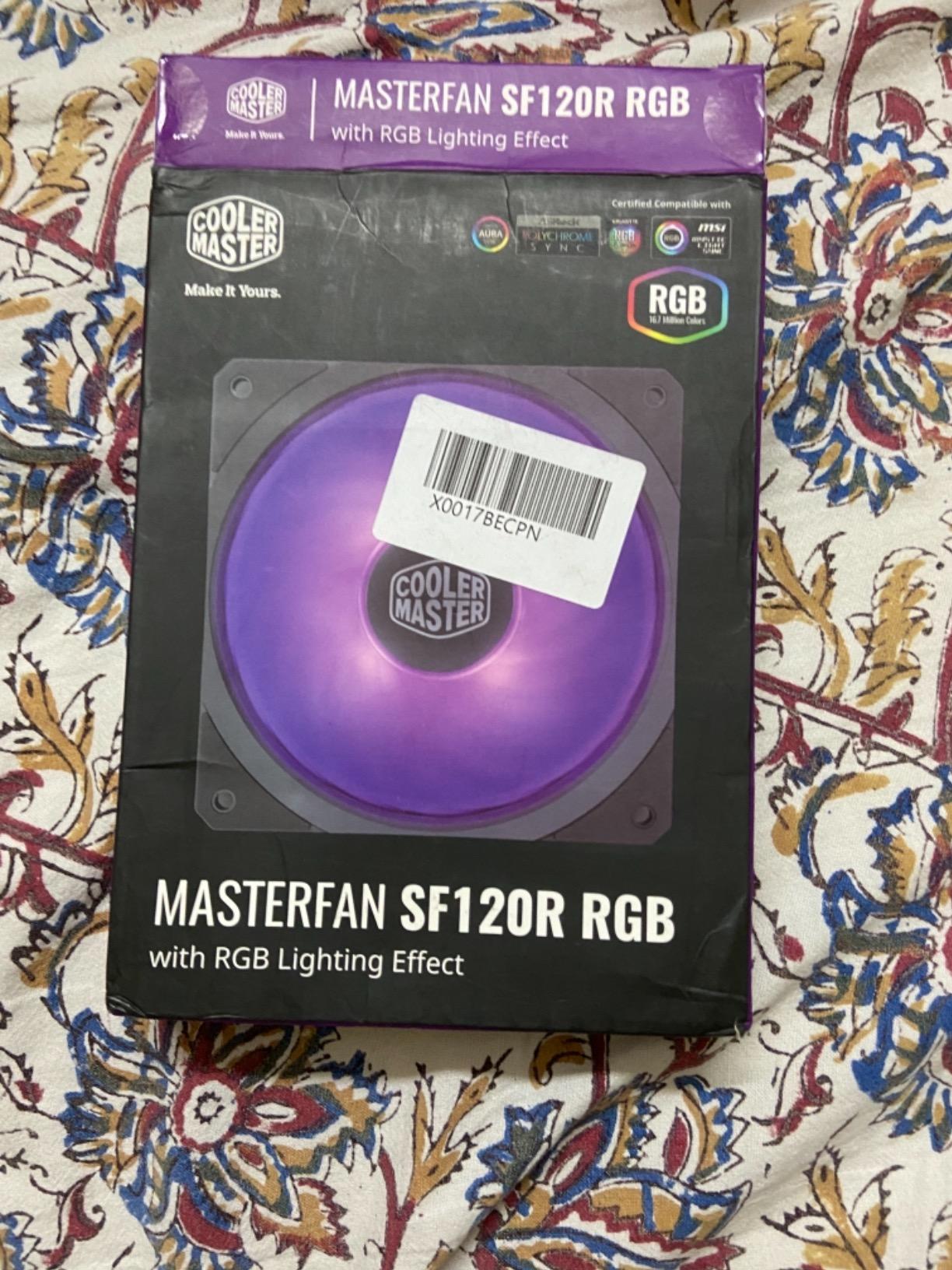 Cooler Master MasterFan SF120R ARGB 120mm Square Frame Fan w ...