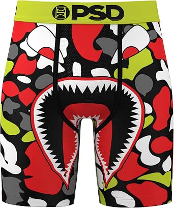 PSD Men's Boxer Briefs - WF Staple, 7 Inch Inseam, Moisture-Wicking, 4 ...