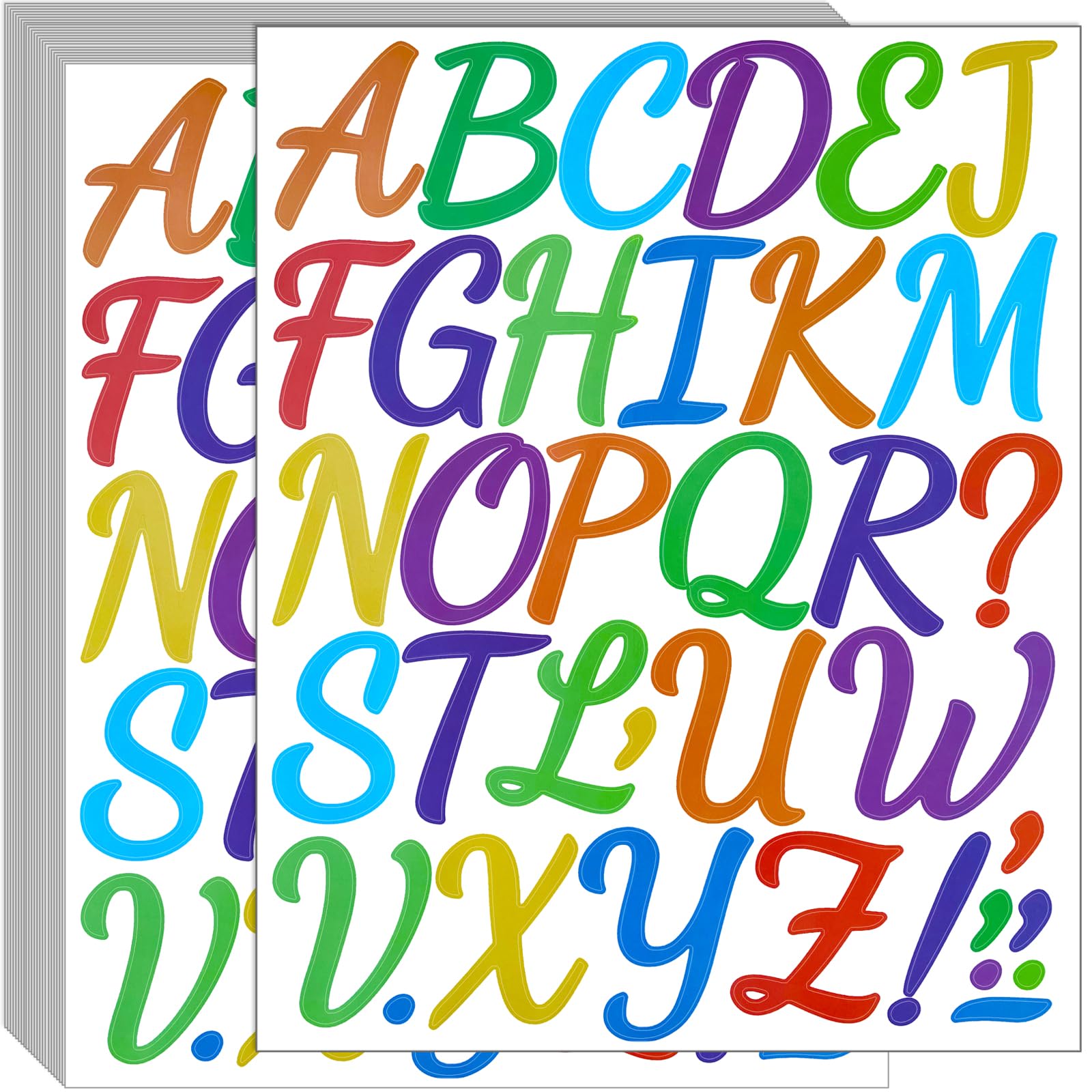 Snapklik.com : Bemeol 864 Pieces Letter Stickers 24 Sheets 2 Inch ...