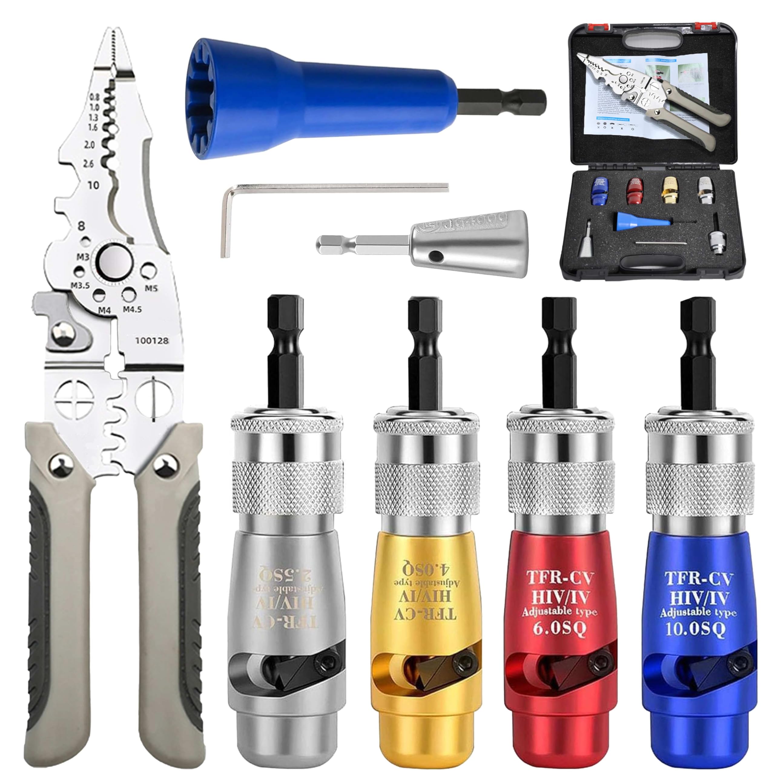 PENEYON Wire Twister Tool for Drill-6Set,2024 New Electric Wire ...