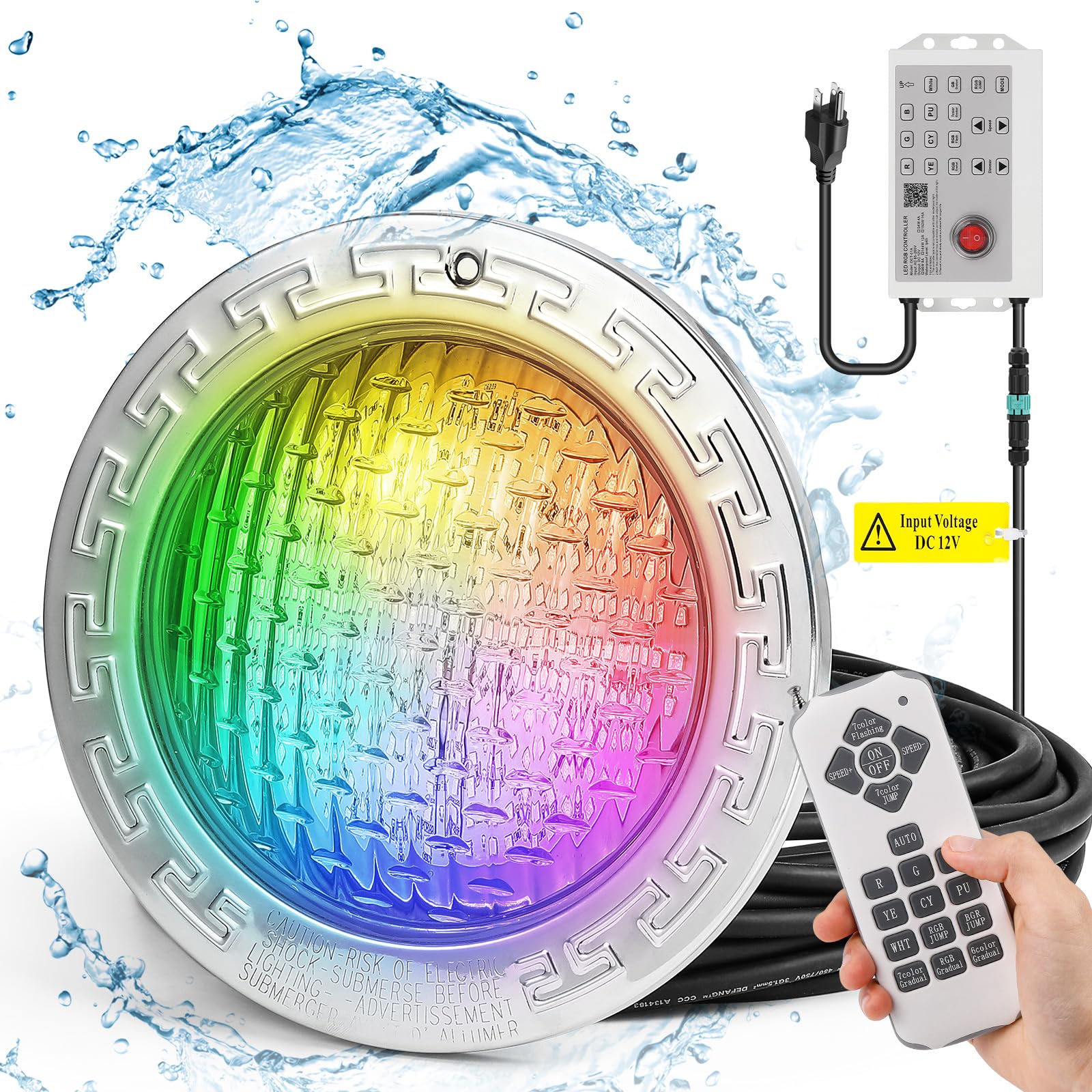 Amazon.com : 10in Inground Pool Light, 12v Led Swimming Pool Light ...