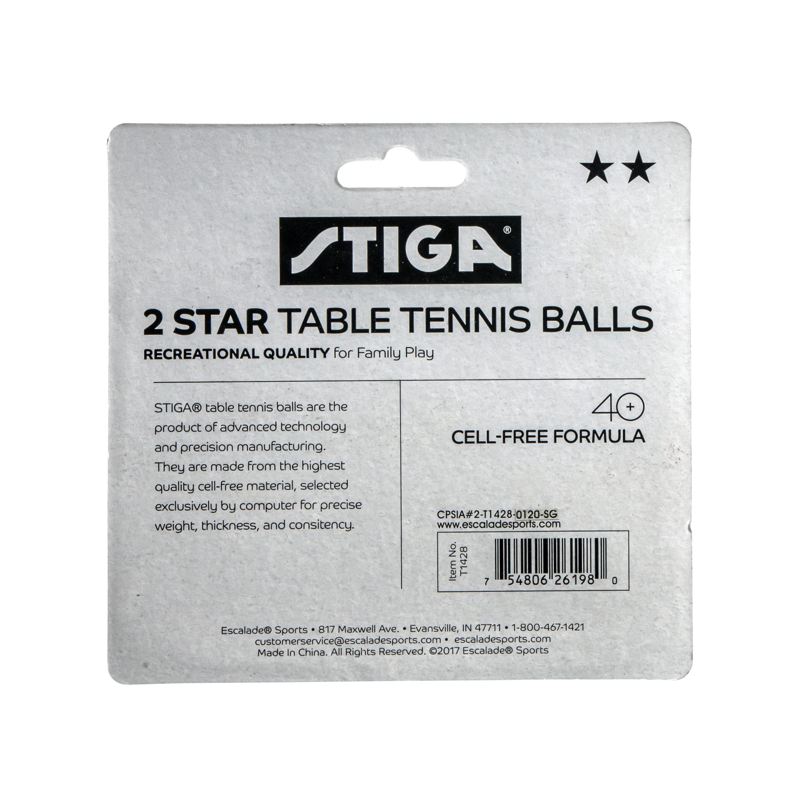 Snapklik.com : STIGA 6 Pack 2-Star Ping Pong Balls - ITTF Regulation ...