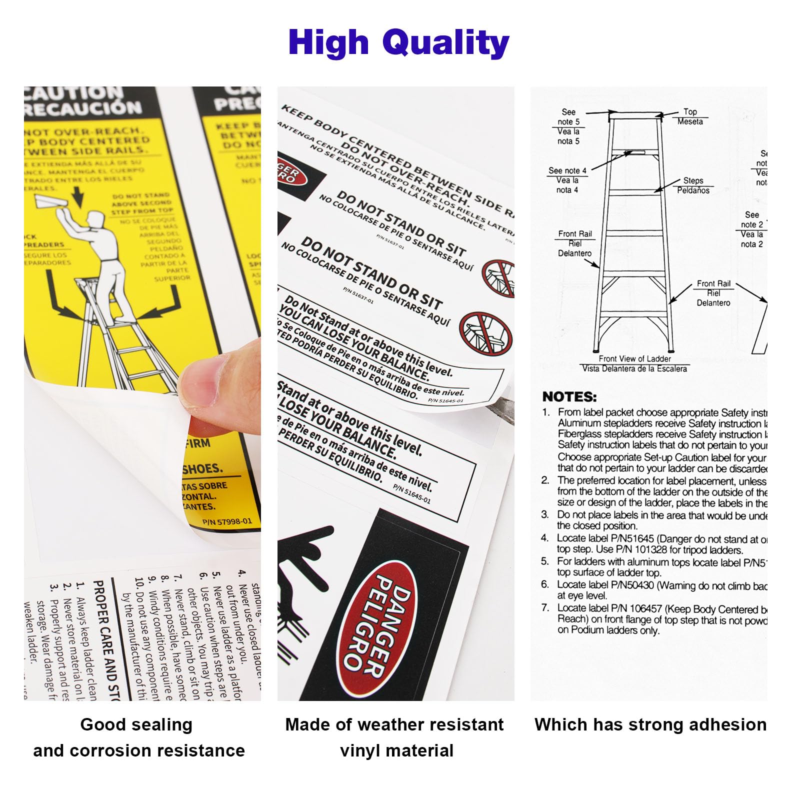 300 Lb Step Ladder Inspection Tags Pack Of 6 300 Lb. Step Ladder Safety ...