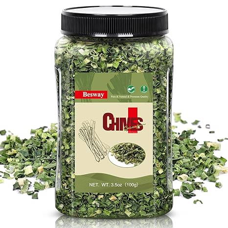 Amazon.com : Besway Chives 3.5 oz(100g), Premium Dried Green Chives ...