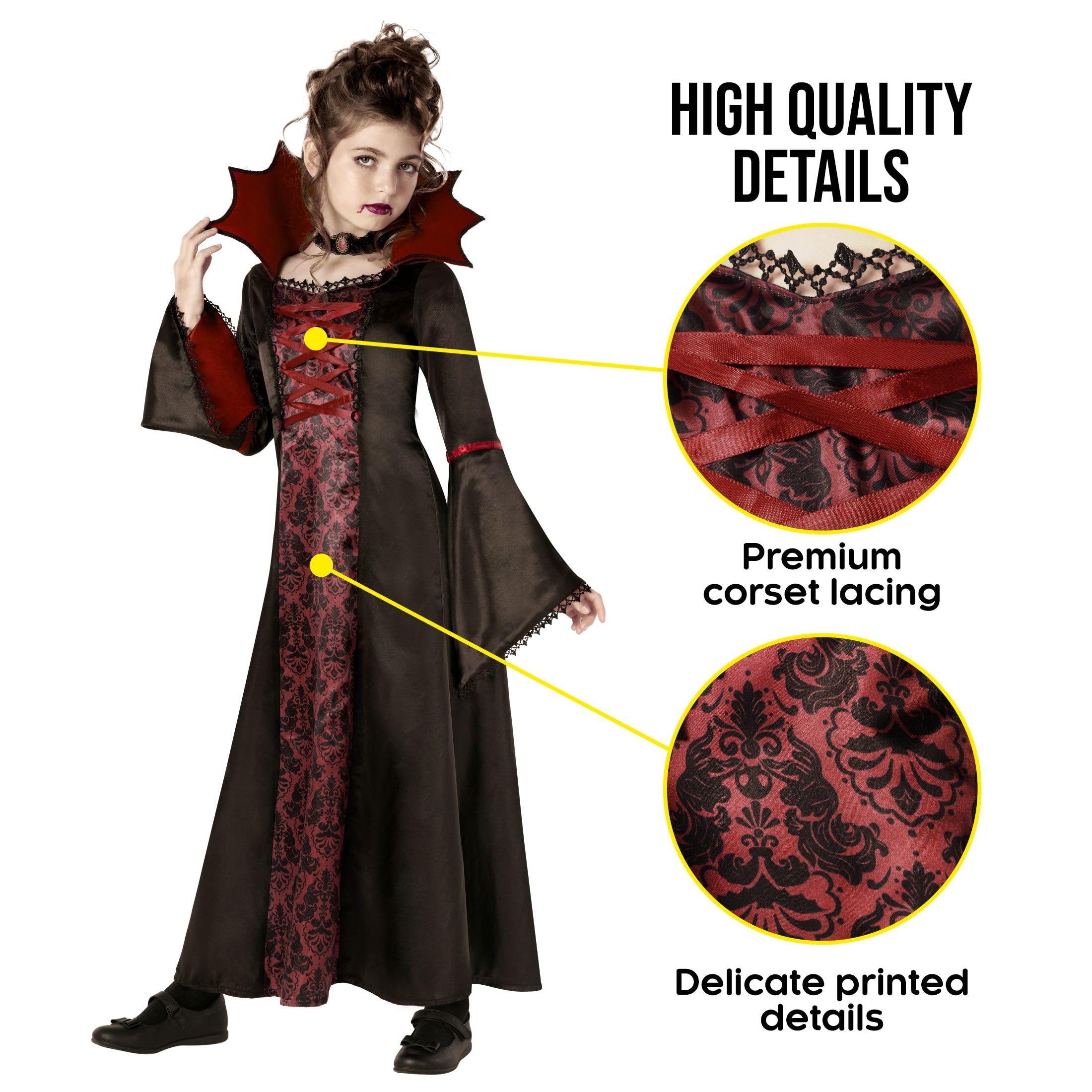 Snapklik.com : Morph Vampire Costume For Girls - Scary Kids Halloween ...