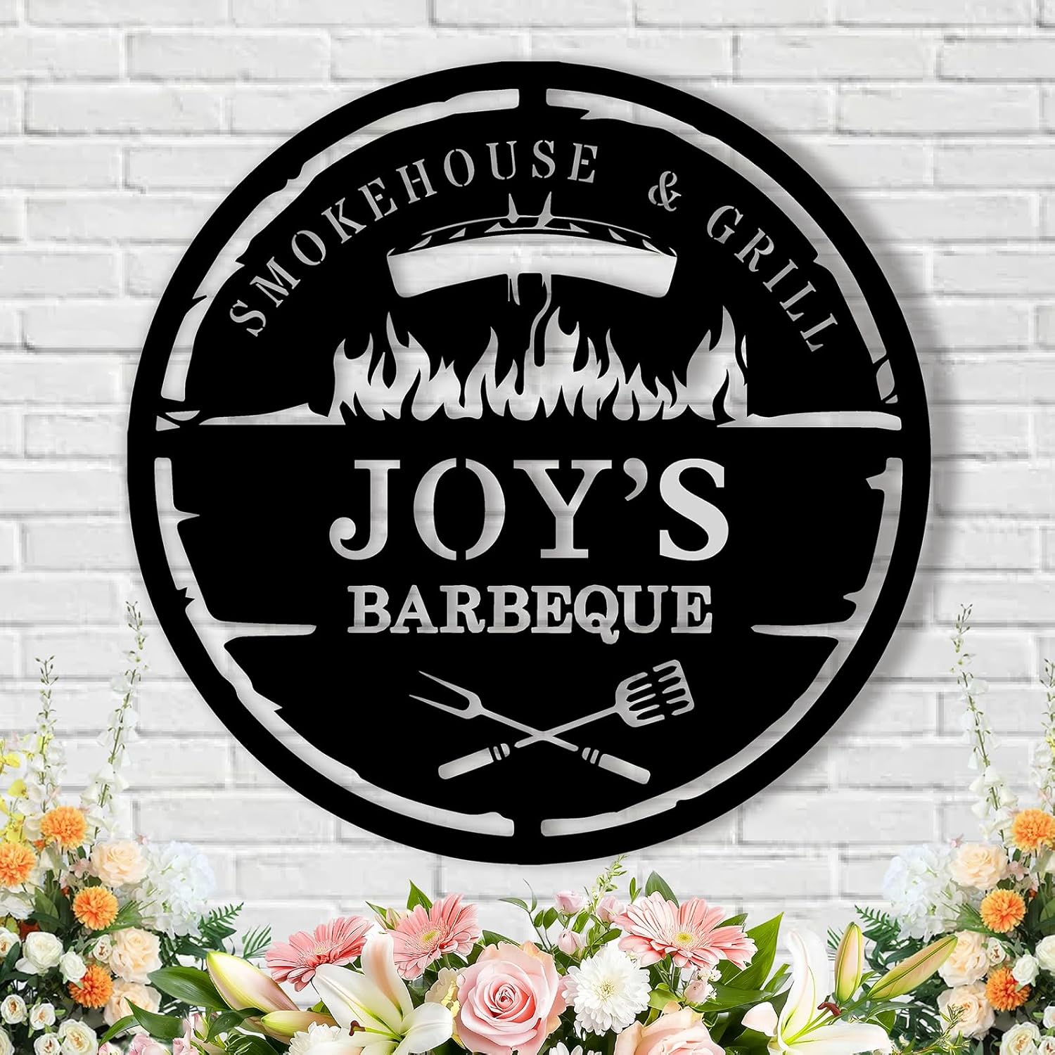 Amazon.com: Personalized BBQ Metal Sign - Custom BBQ Metal Signs ...