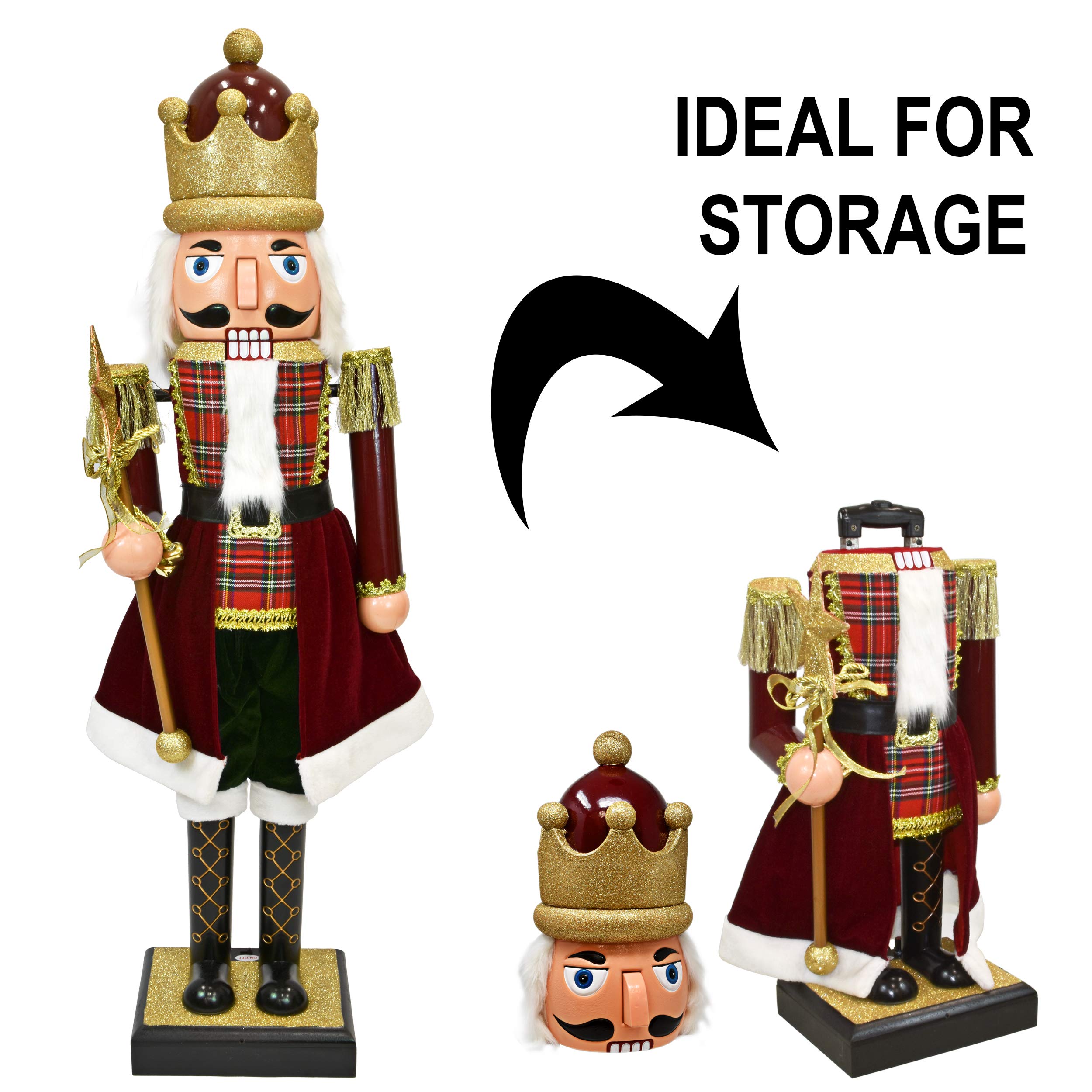 42" Christmas Nutcracker Musical Animated 3.75 Ft Tall...B083WN2C2B ...