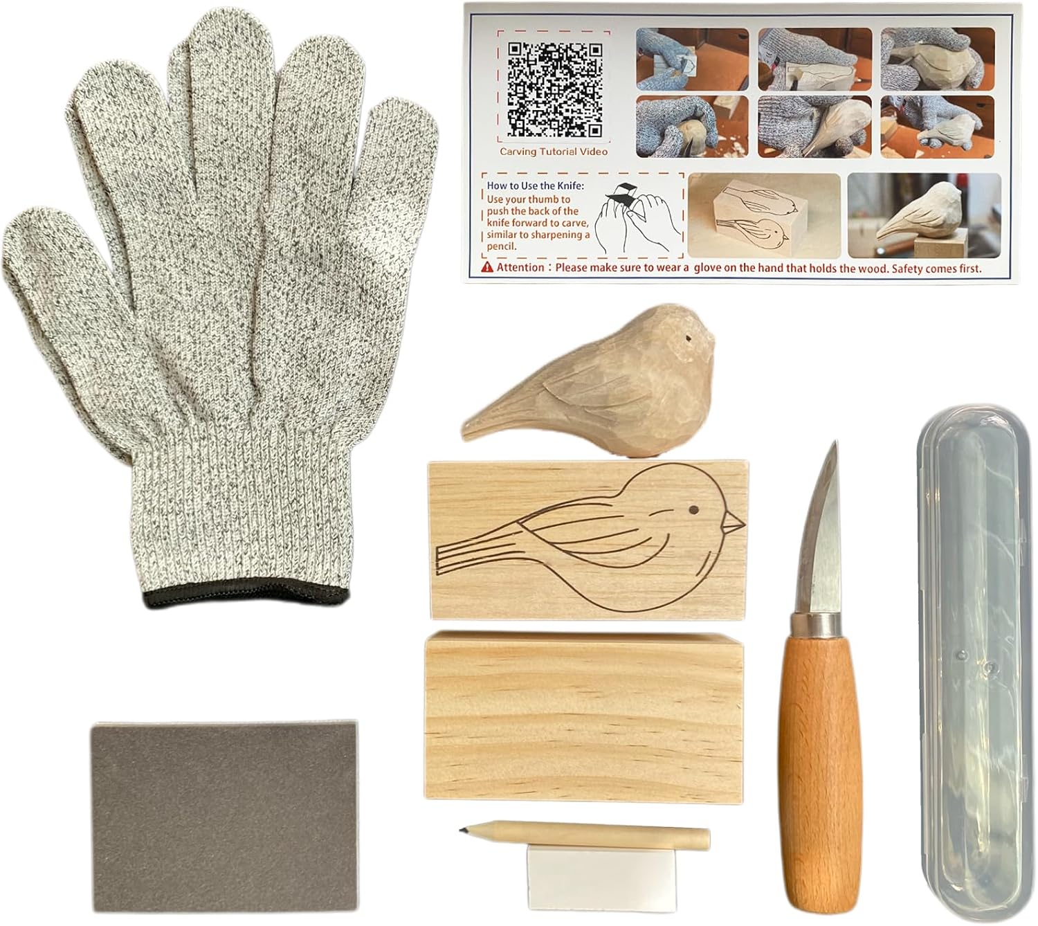 Amazon.com: Msamiagfn Wood Carving Kit for Beginners, Essential Wood ...