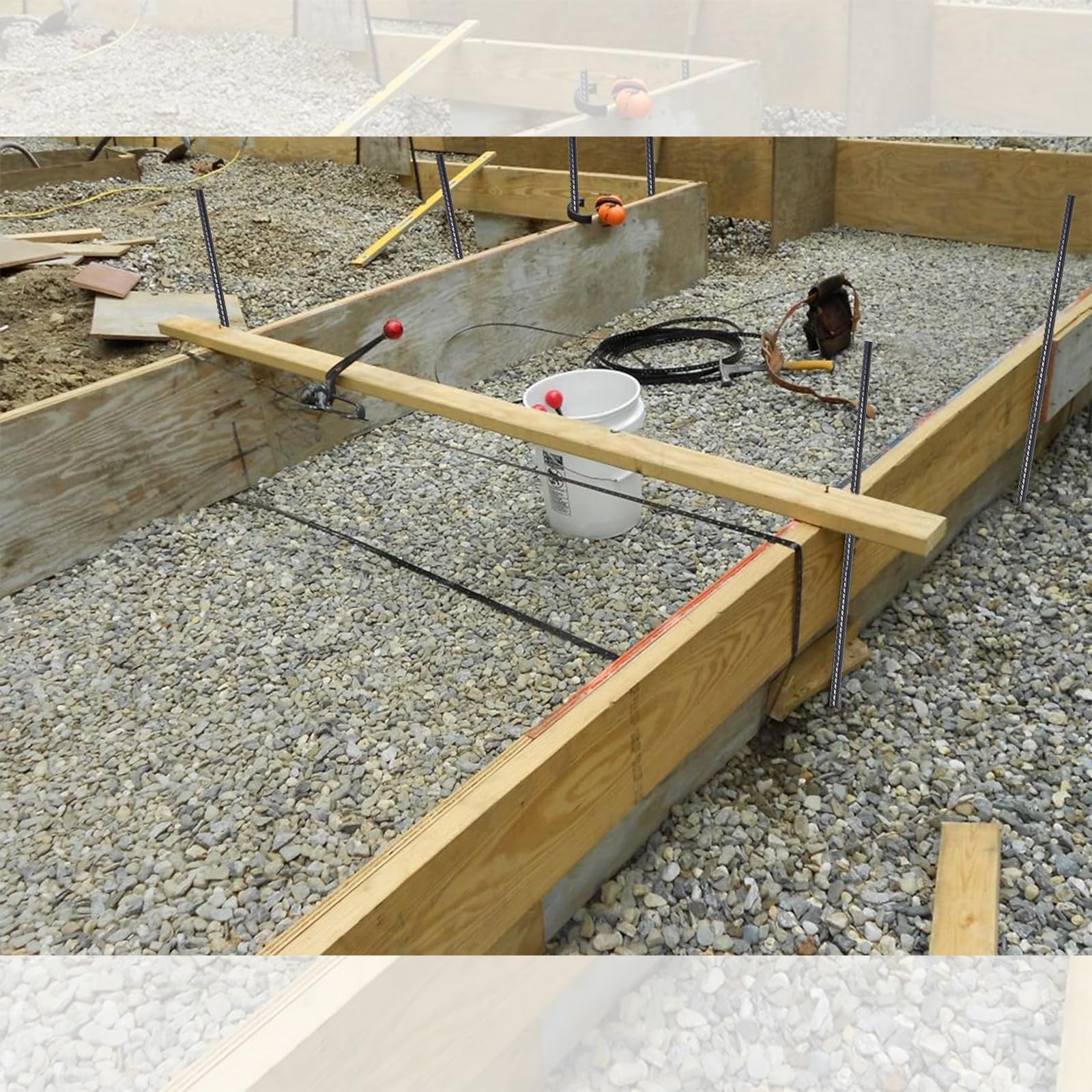 Snapklik.com : VVOKGO 36 Inch Ground Rebar Stakes (16 Pcs), Heavy Duty ...