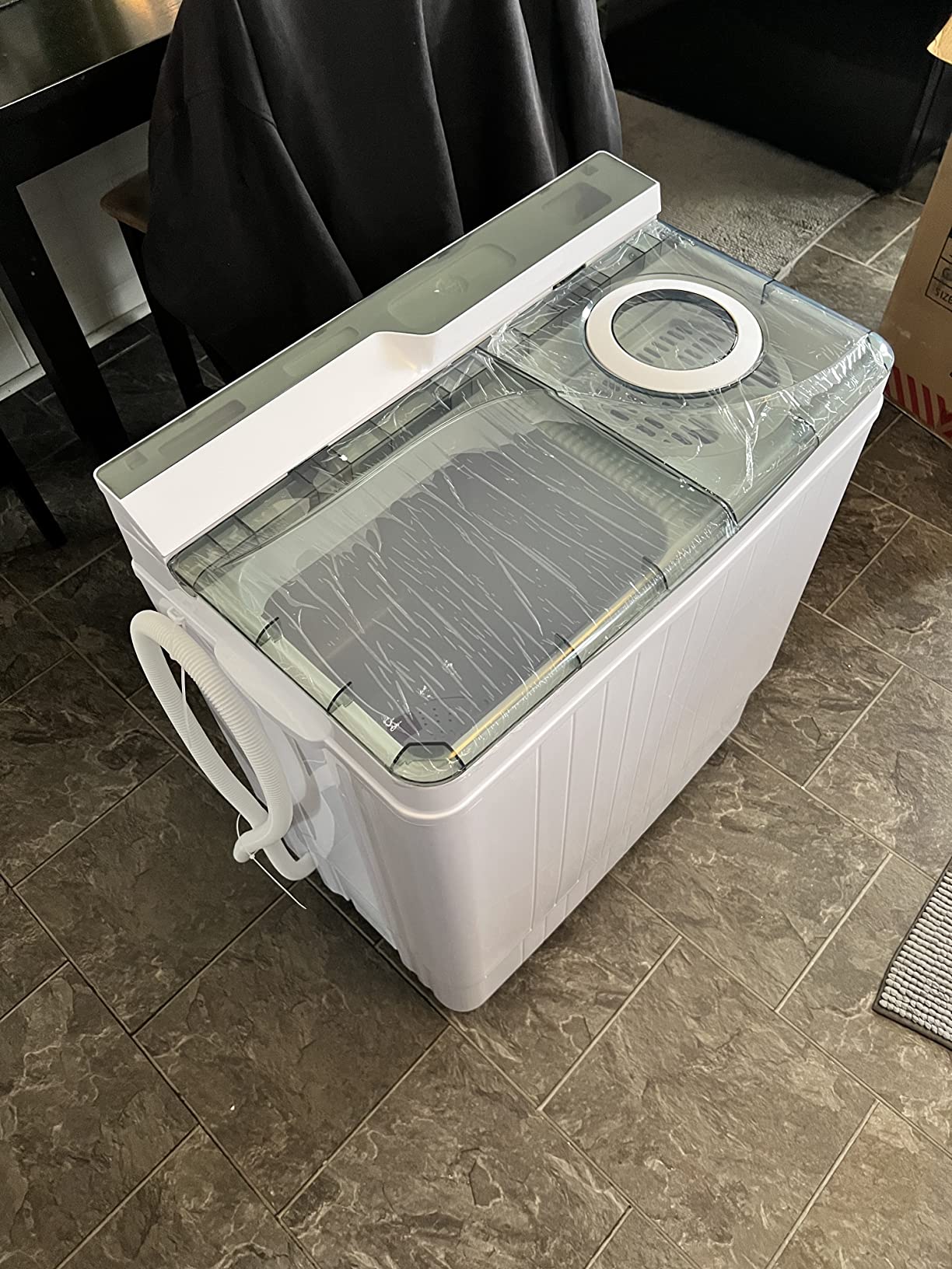 $35/mo - Finance COSTWAY Portable Washing Machine, Twin Tub 26Lbs ...