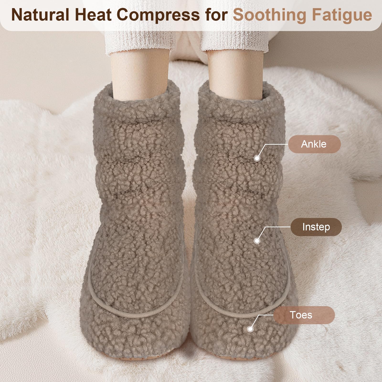 Snapklik.com : SuzziPad Heating Pad For Foot, Microwaveable Booties ...