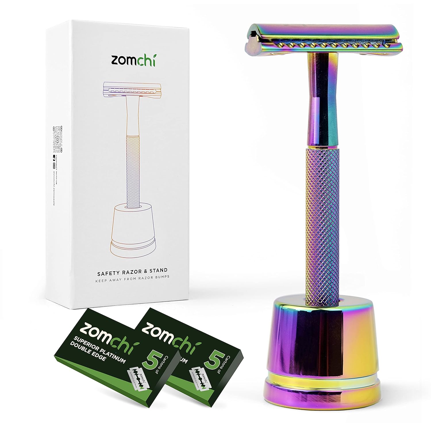 Amazon.com: Double Edge Safety Razor for Women with Stand, Lady Razor ...