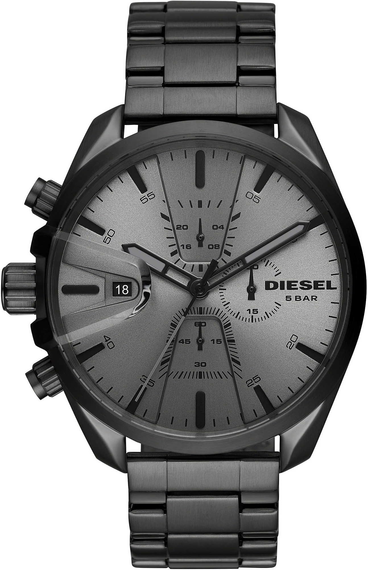 DIESEL Herren Chronograph Quarz Uhr mit Edelstahl Armband DZ4484 ...