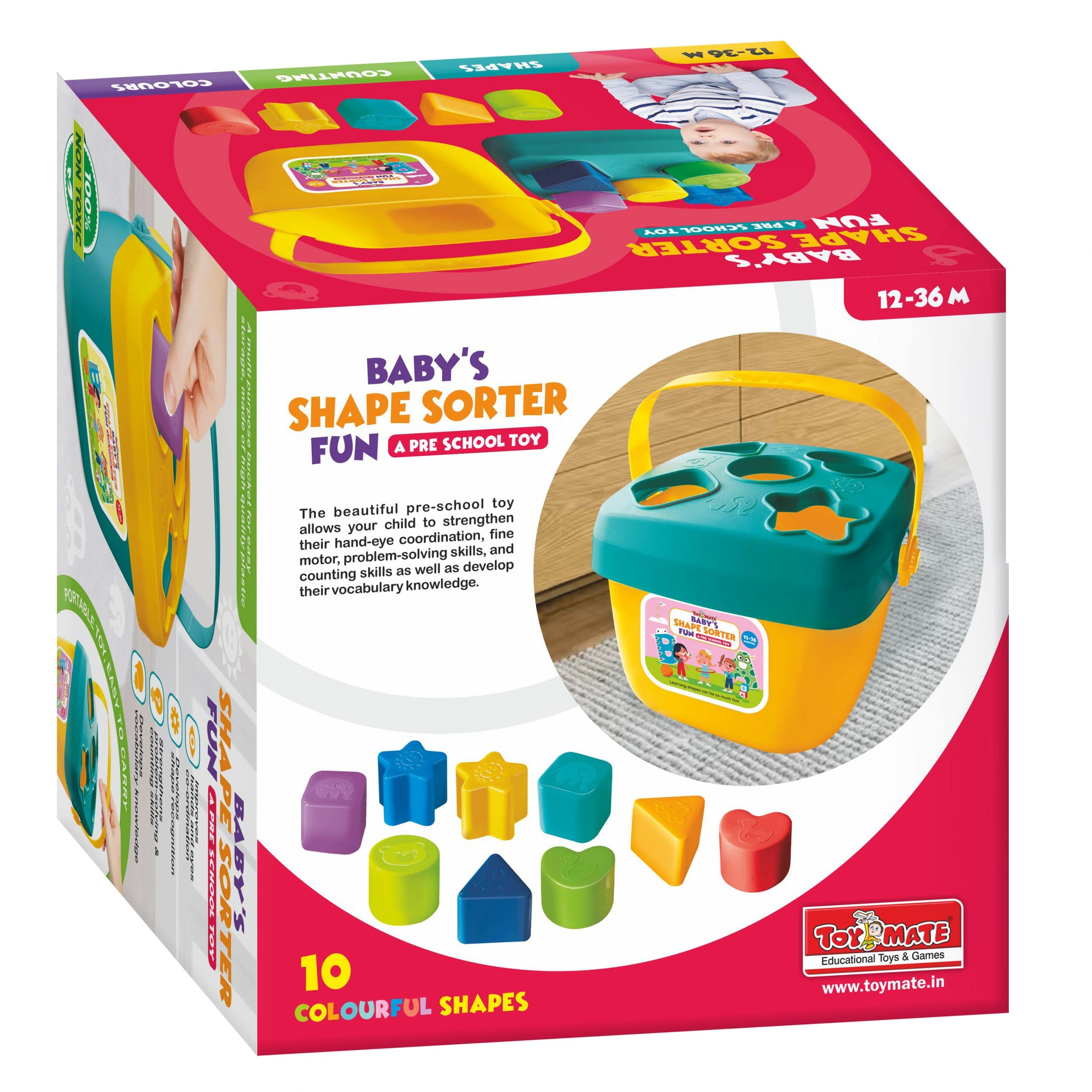 toymate Baby’s Shape Sorter Fun for Kids Toddlers - A Pre School Toy ...