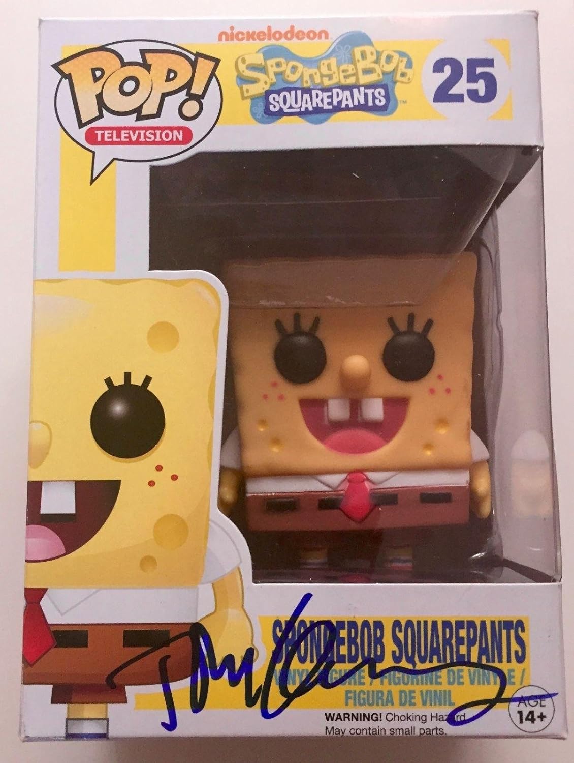 Amazon.com: Tom Kenney Spongebob Squarepants Signed Funko POP Figure ...